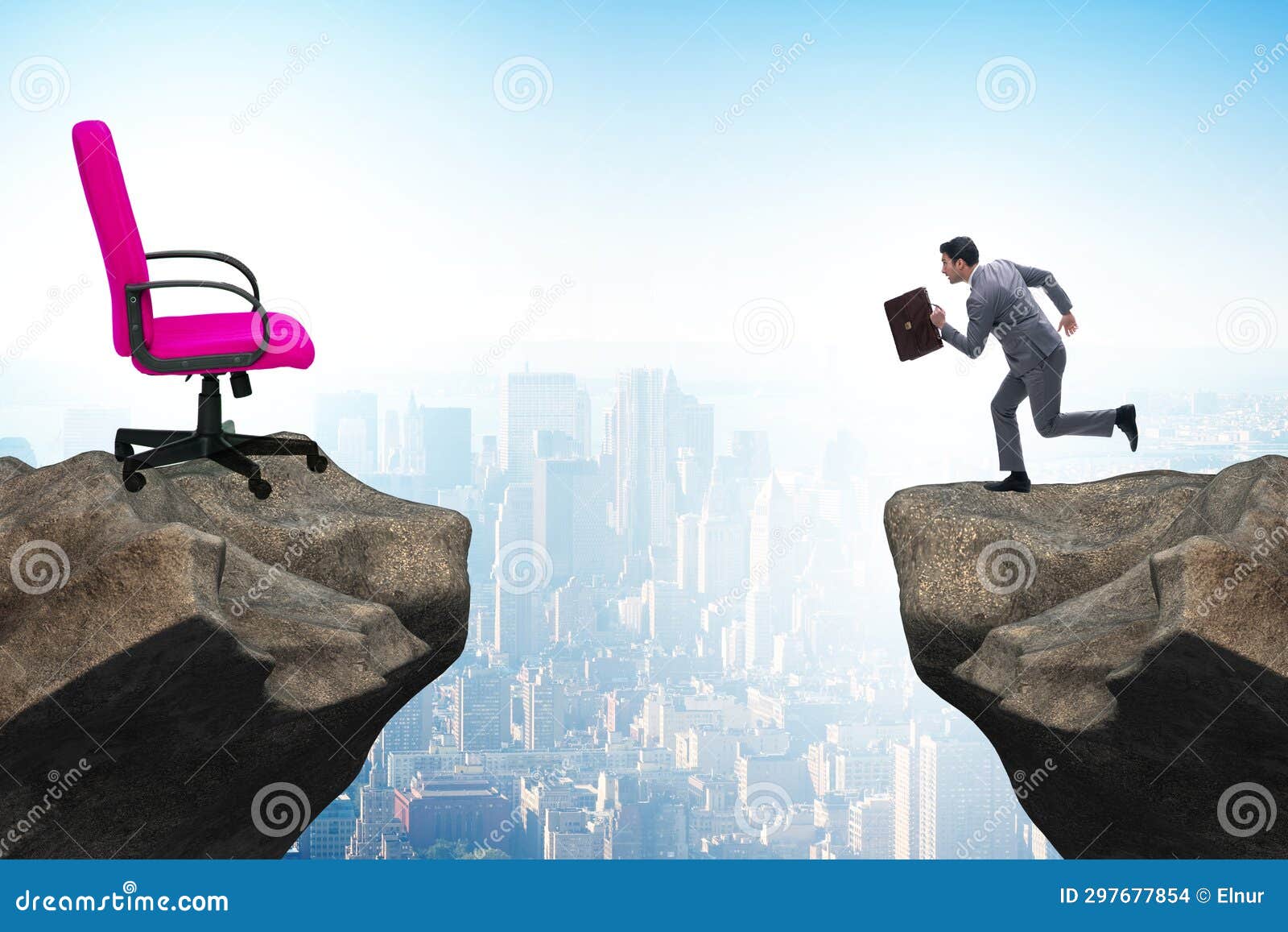 Business People Competing for Promotion Stock Photo - Image of hire ...