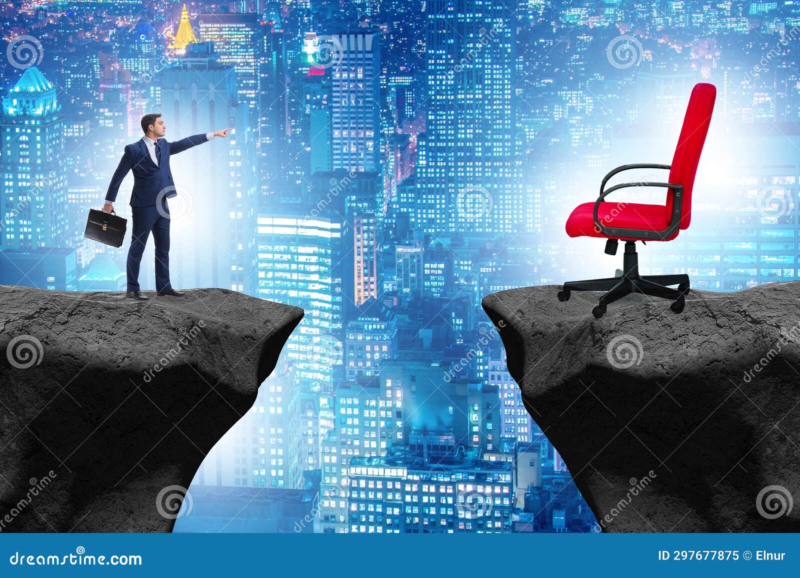 Business People Competing for Promotion Stock Image - Image of hire ...