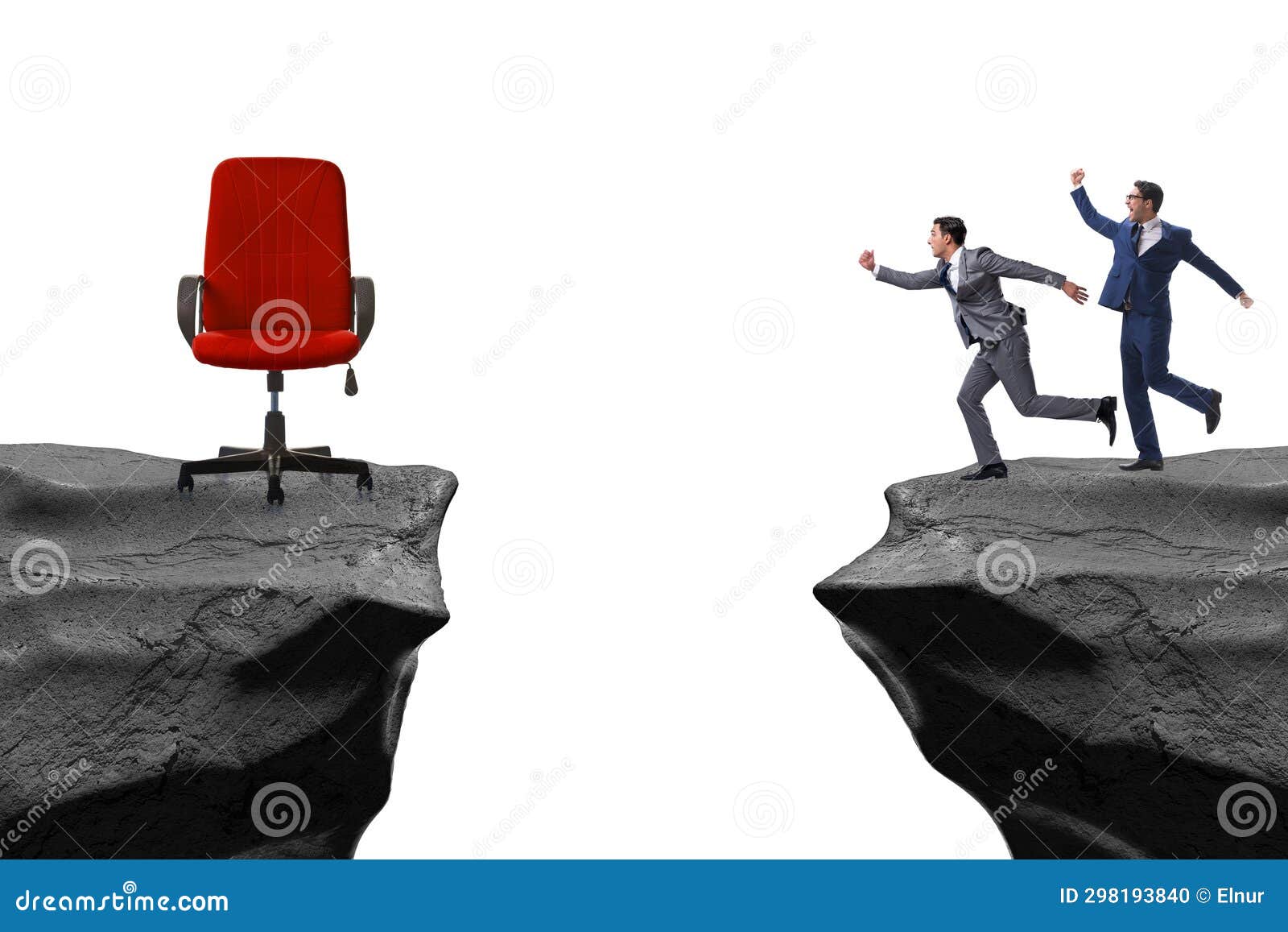 Business People Competing for Promotion Stock Photo - Image of ...