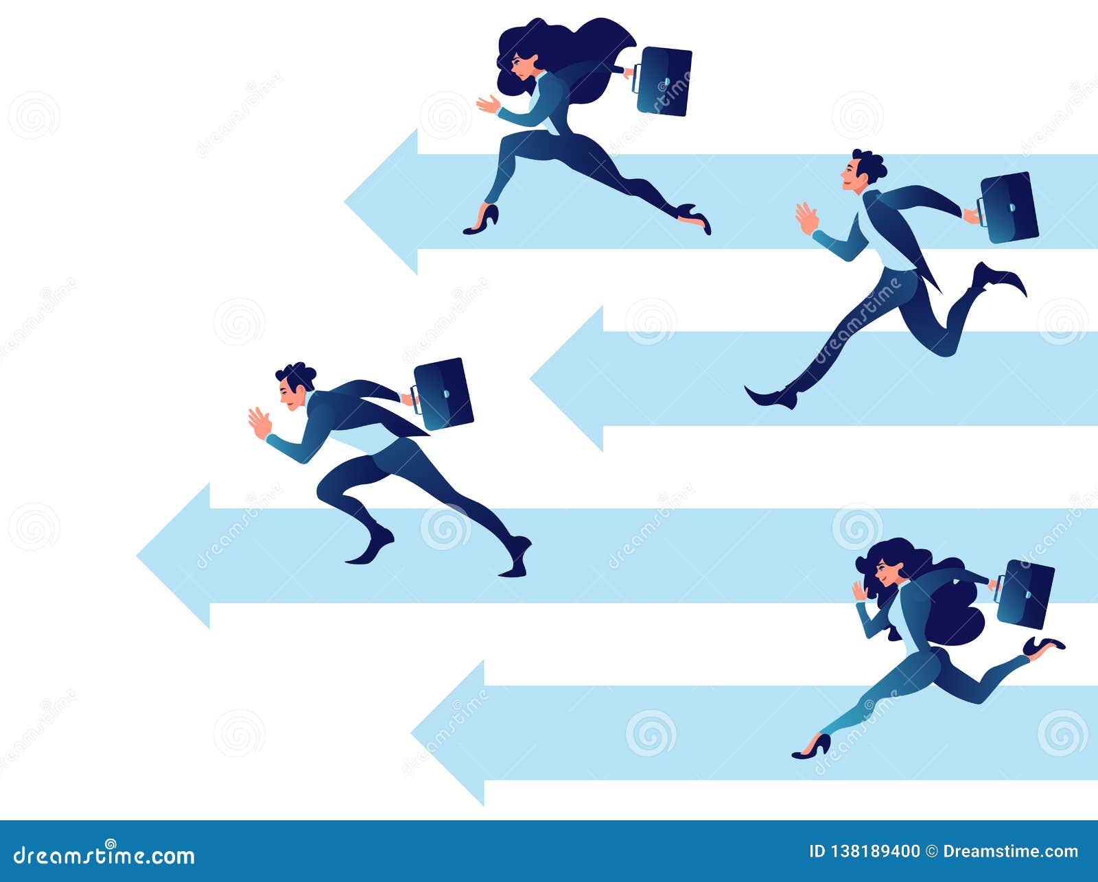 Business People Competition. Teamwork Business Concept. Good Business ...