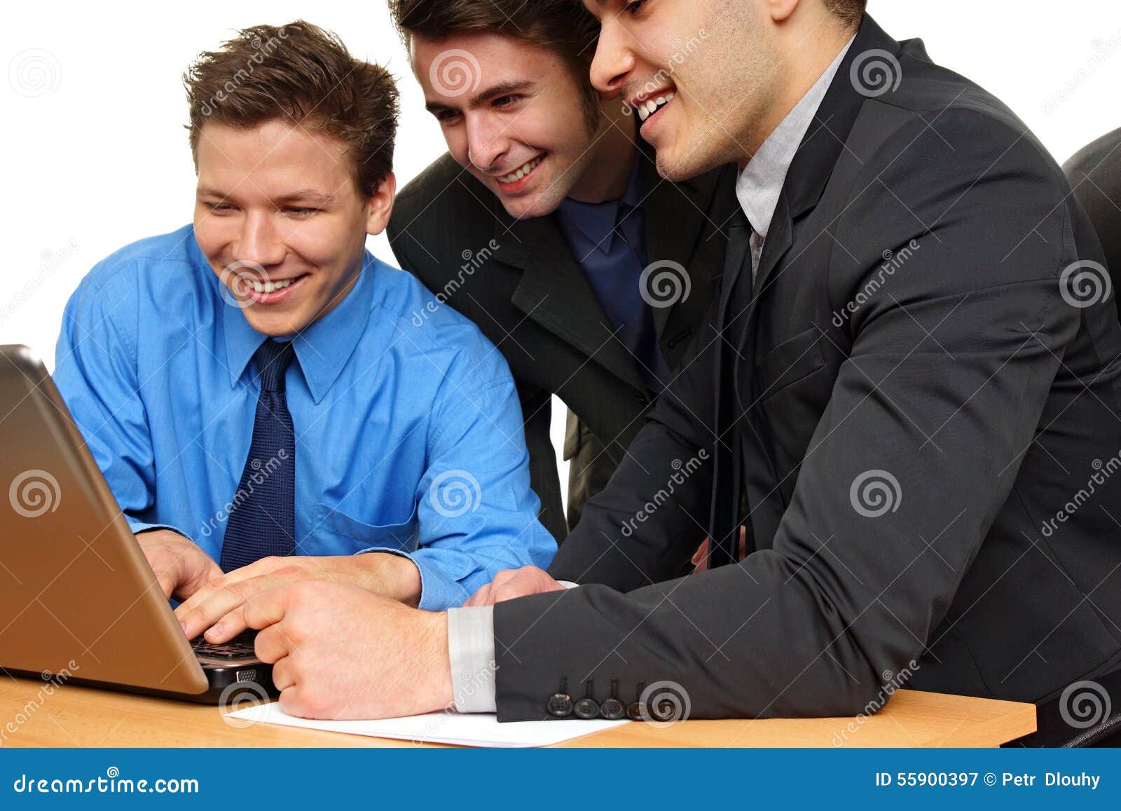 Business People at the Computer Stock Image - Image of body, person ...