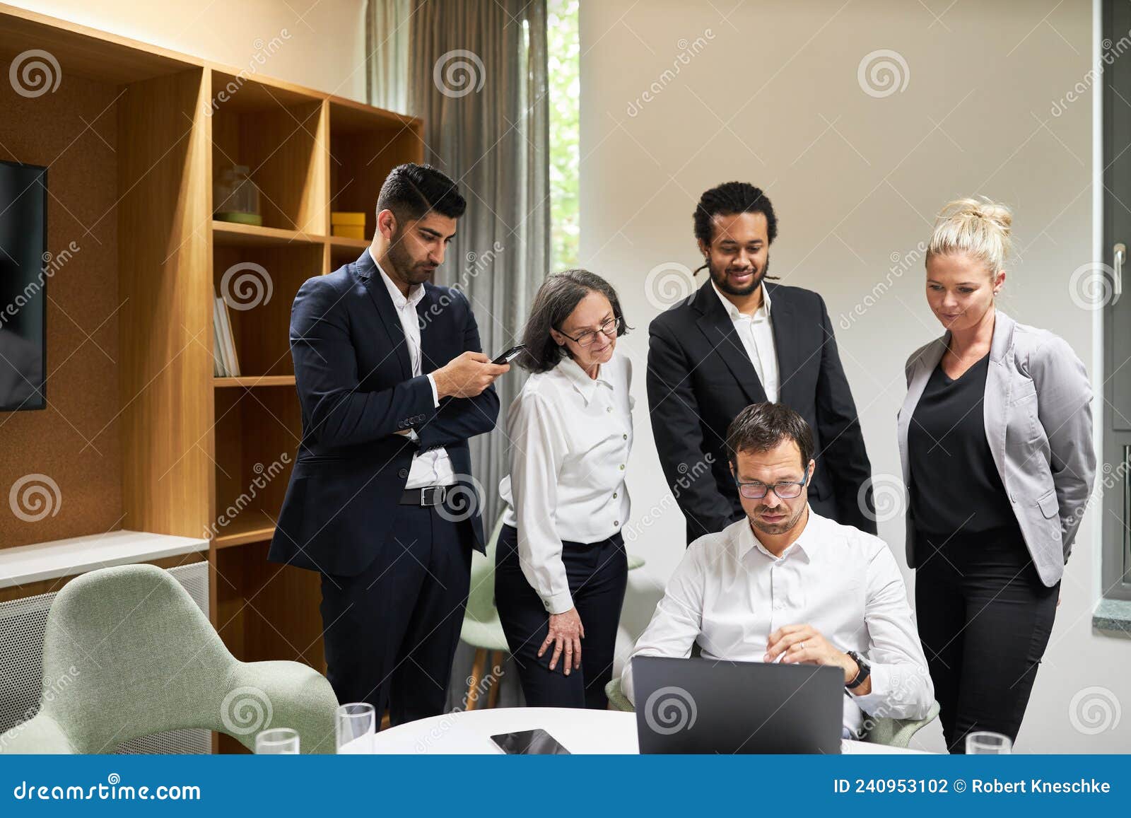 Business People on the Computer at a Computer Training Course Stock ...
