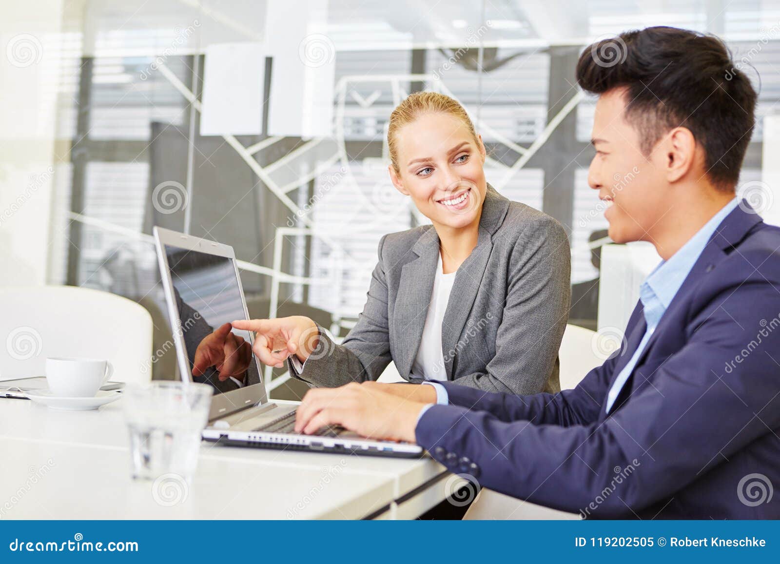 Business People in Computer Training Stock Image - Image of ...