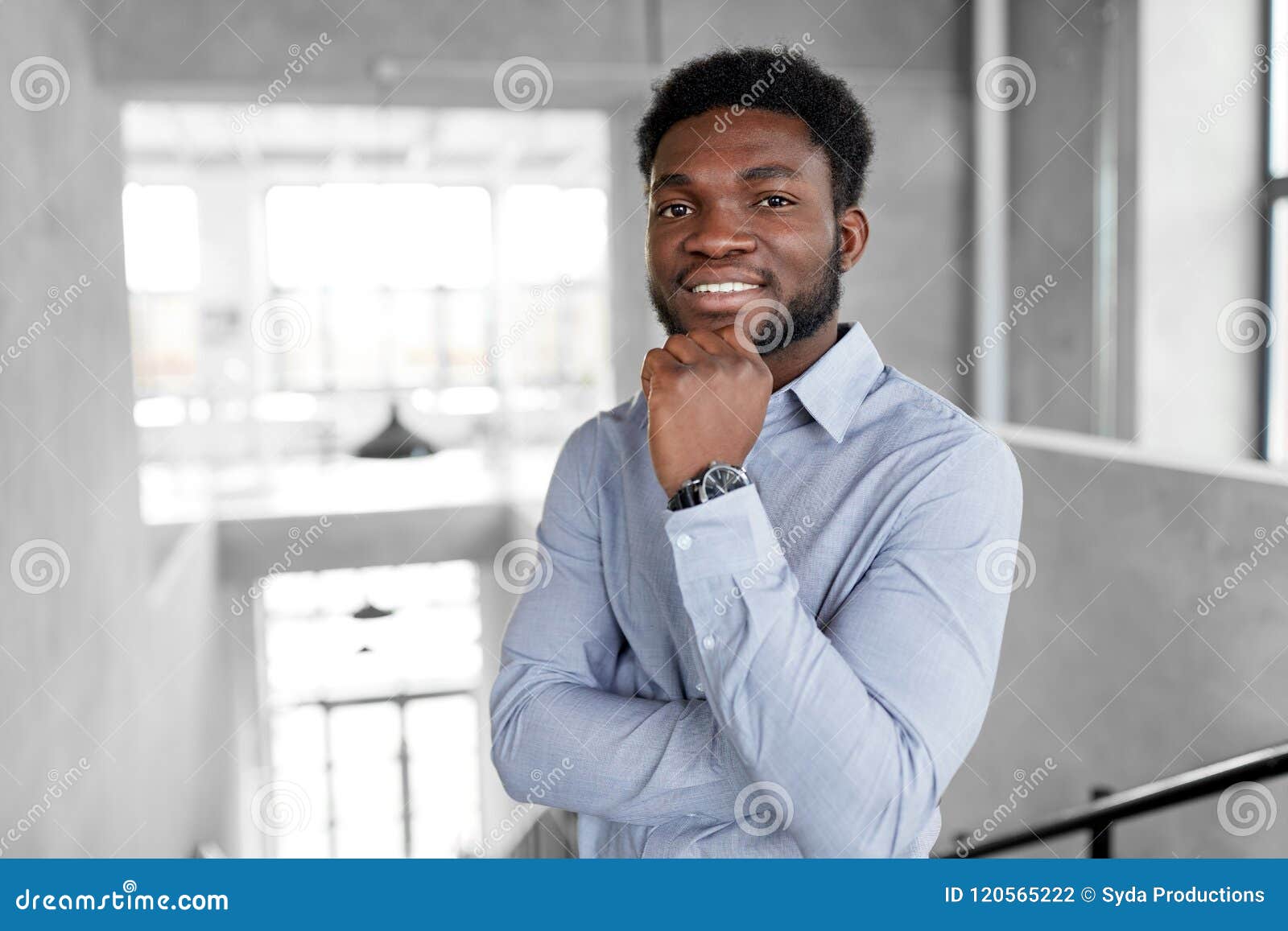Smiling African American Businessman at Office Stock Photo - Image of ... Smiling African American Businessman at Office Stock Photo - Image of ...