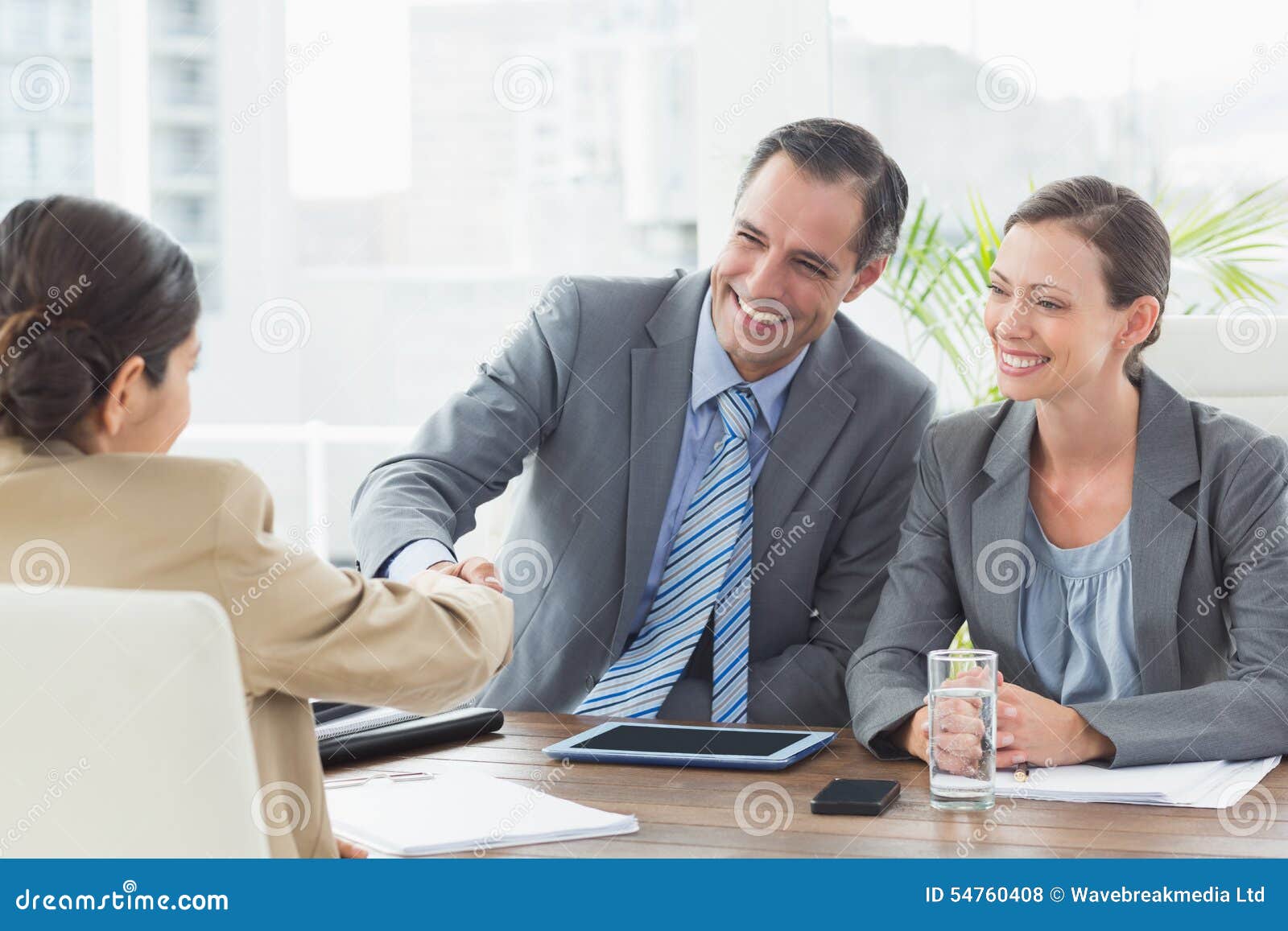 Business People Conducting an Interview Stock Photo - Image of ...