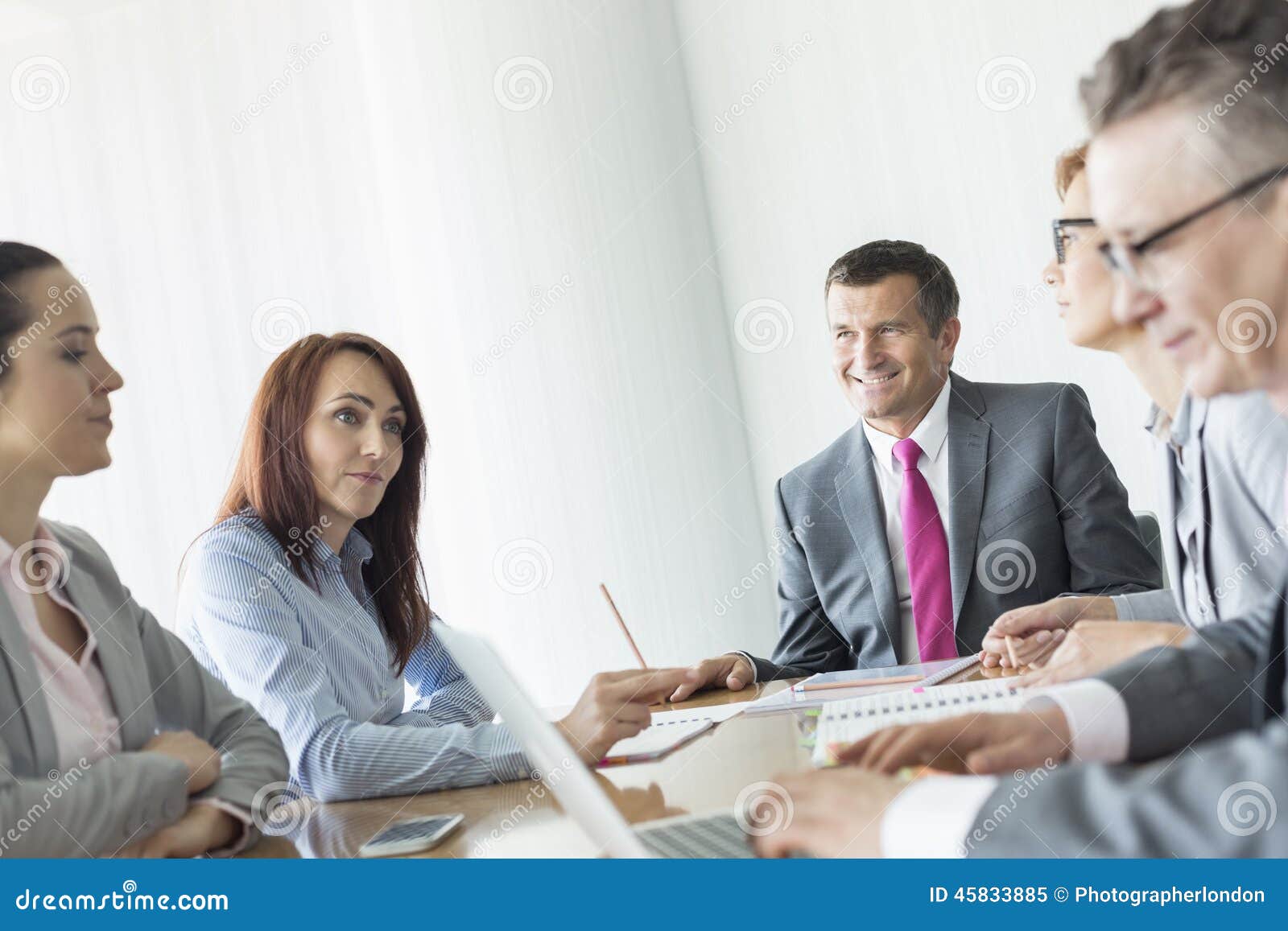 Business People in Conference Room Stock Image - Image of indoors ...