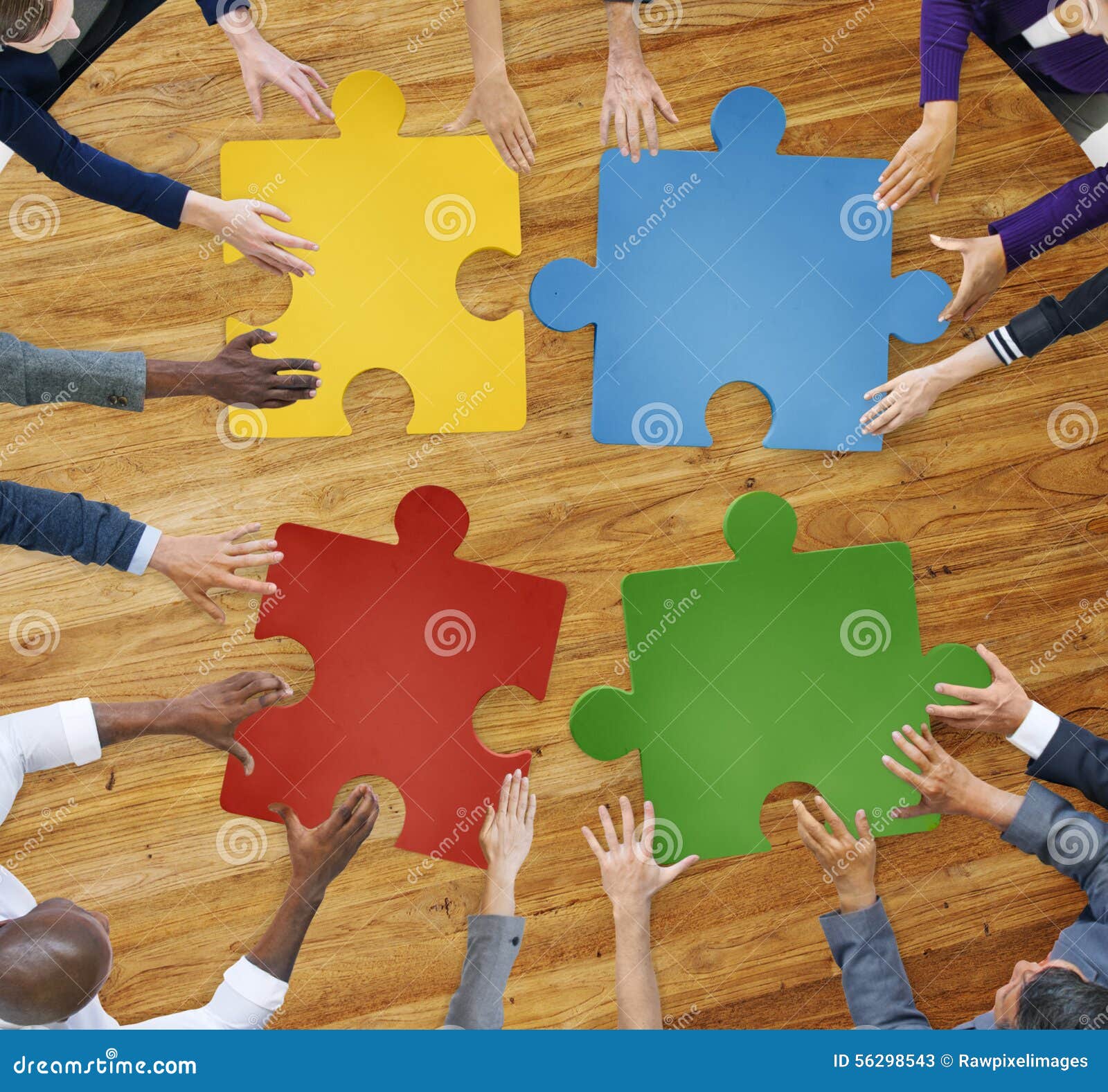 Business People Connection Corporate Jigsaw Puzzle Concept Stock ...