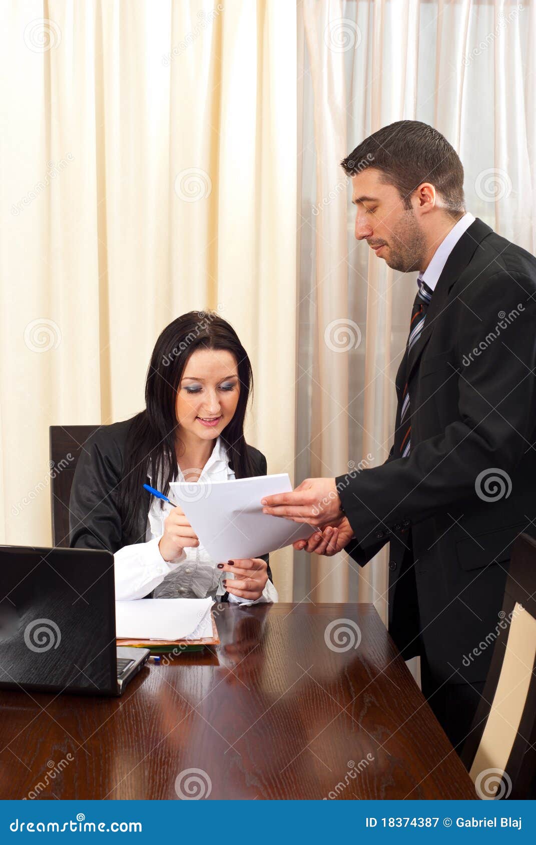 Business People with Contract Stock Image - Image of happy ...