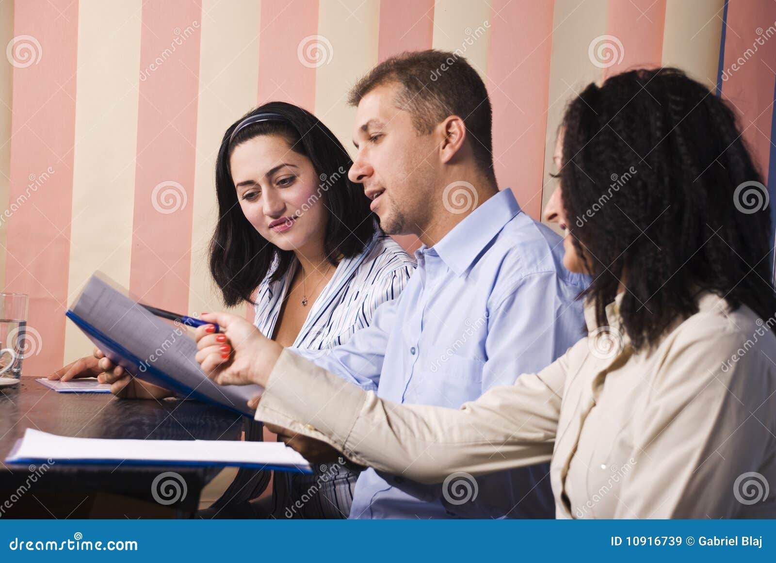Business People Conversation in Office Stock Image - Image of ...