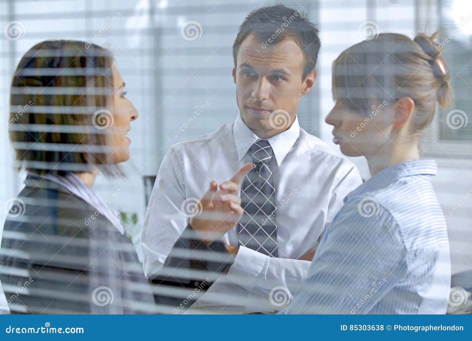 Business People Conversing in Office Stock Photo - Image of office ...