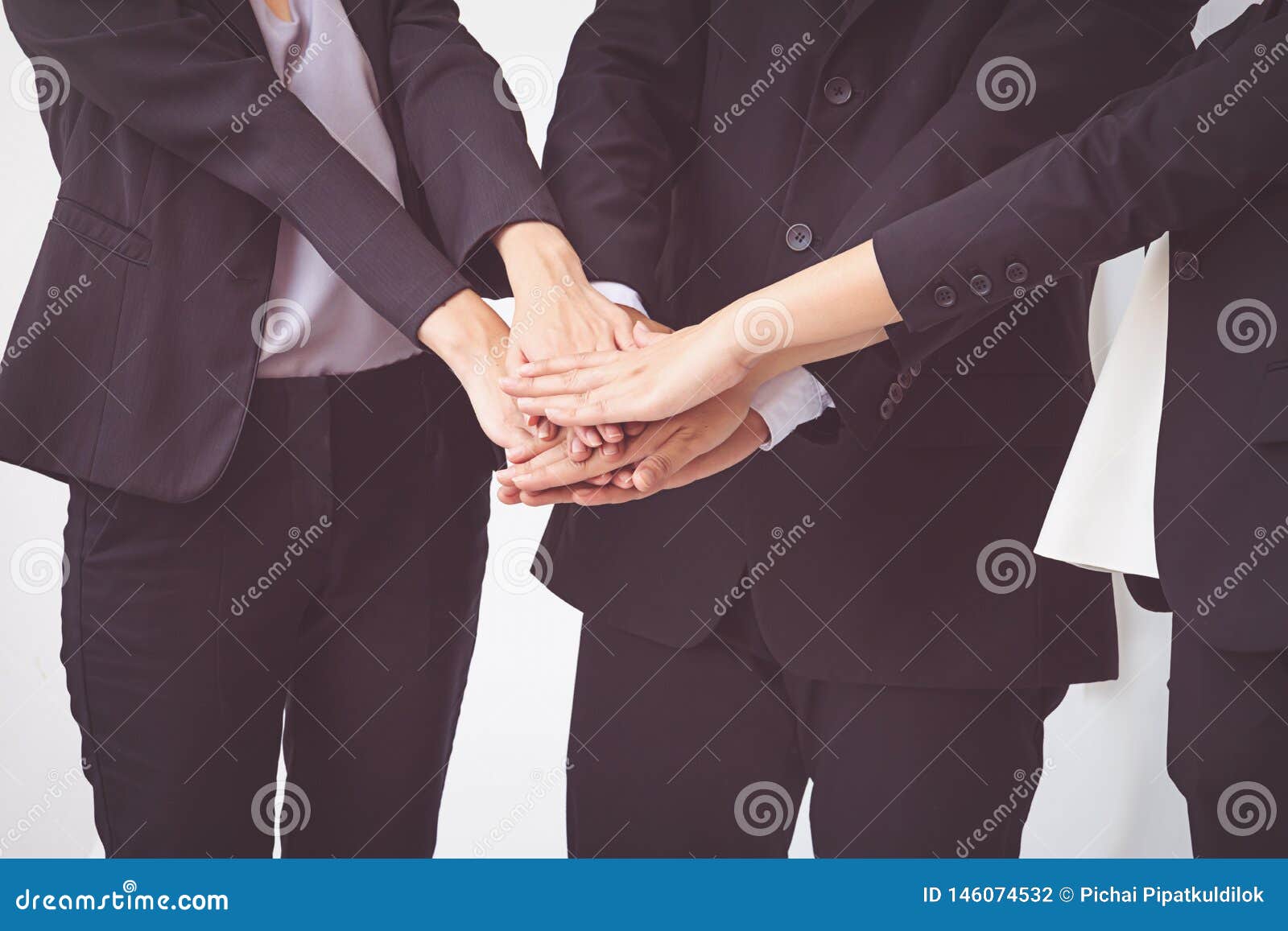 Business People Coordinate Hands. Concept Teamwork Stock Photo - Image ...