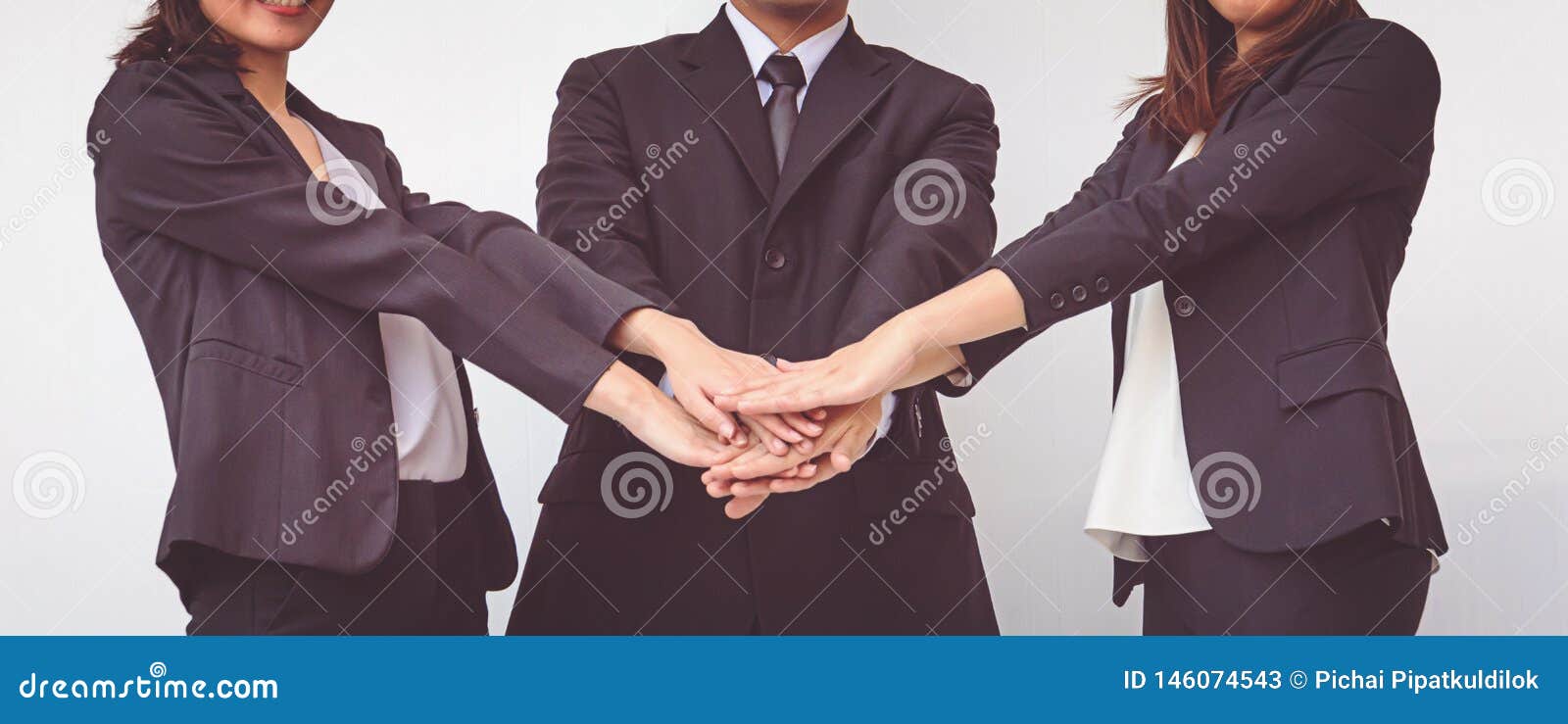 Business People Coordinate Hands. Concept Teamwork Stock Image - Image ...