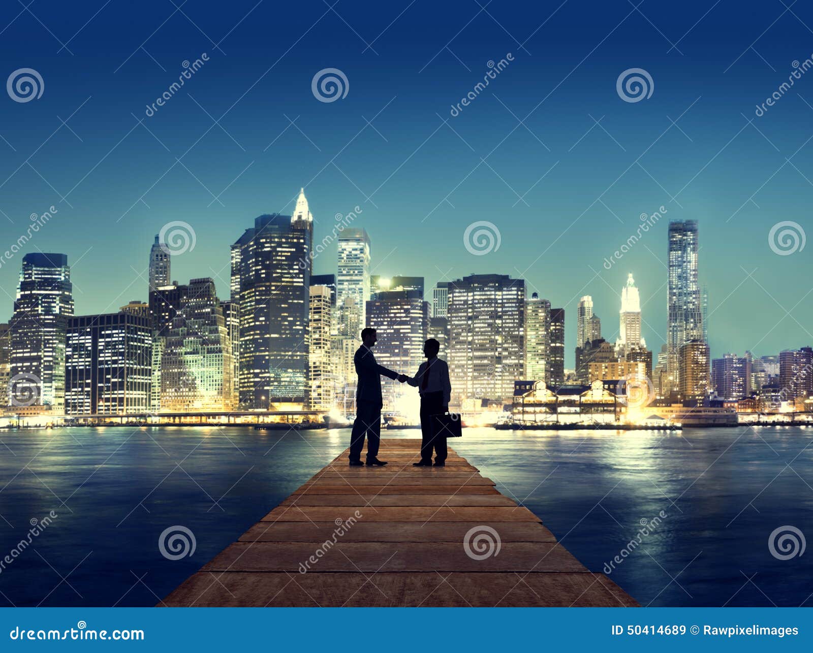 Business People Corporate Connection Greeting Handshake Concept Stock ...