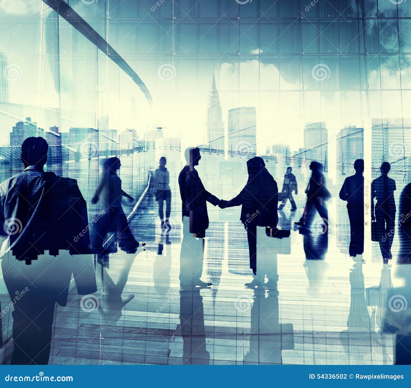 Business People Corporate Connection Greeting Handshake Concept Stock ...