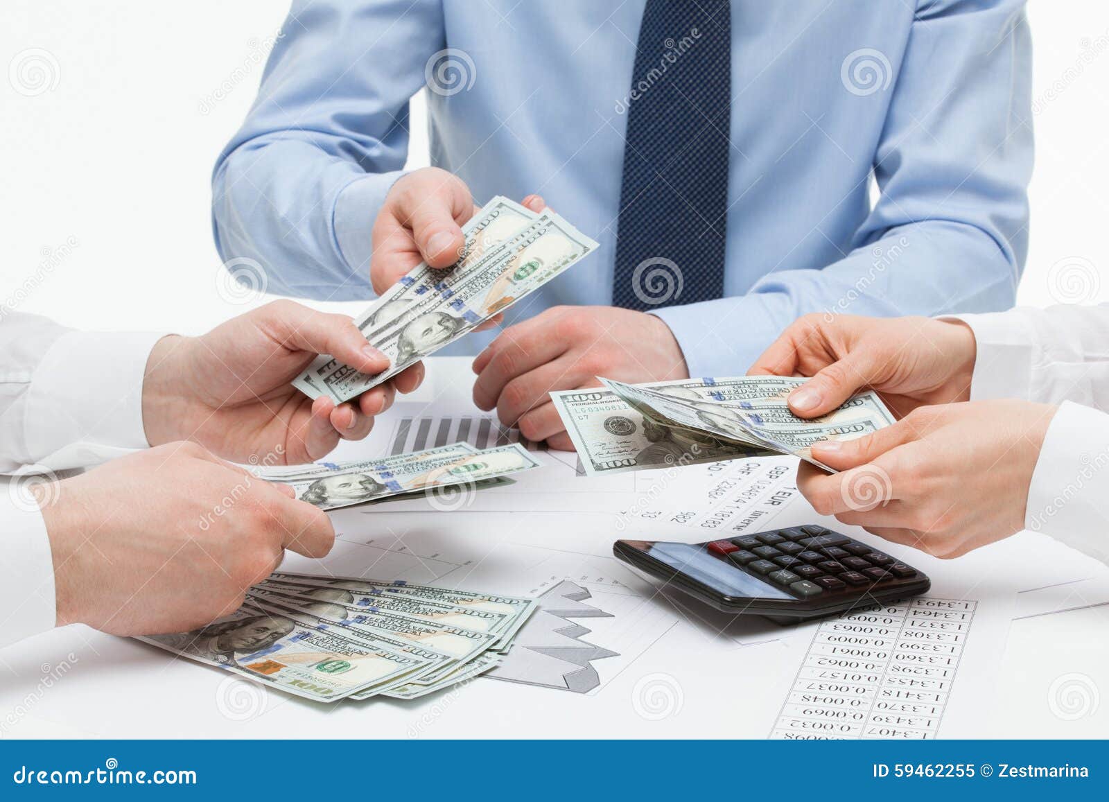 Business People Counting Money Stock Image - Image of corporate ...