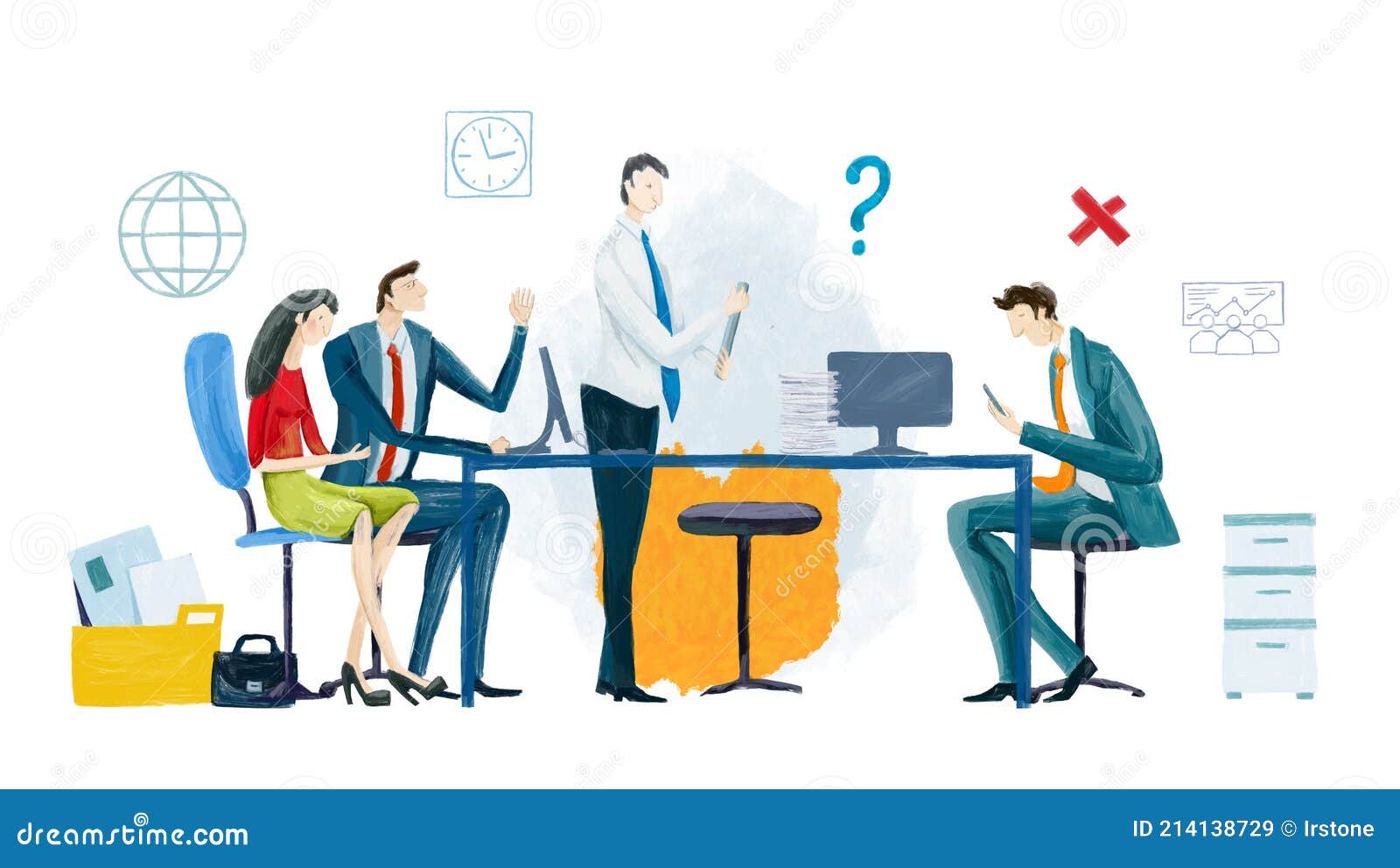 Business People, Creative Team Working in Office. Future Project ...