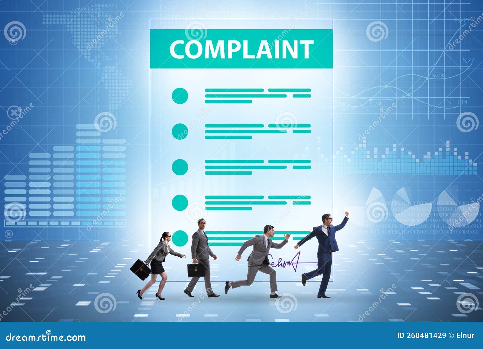Business People in Customer Complaint Concept Stock Image - Image of ...
