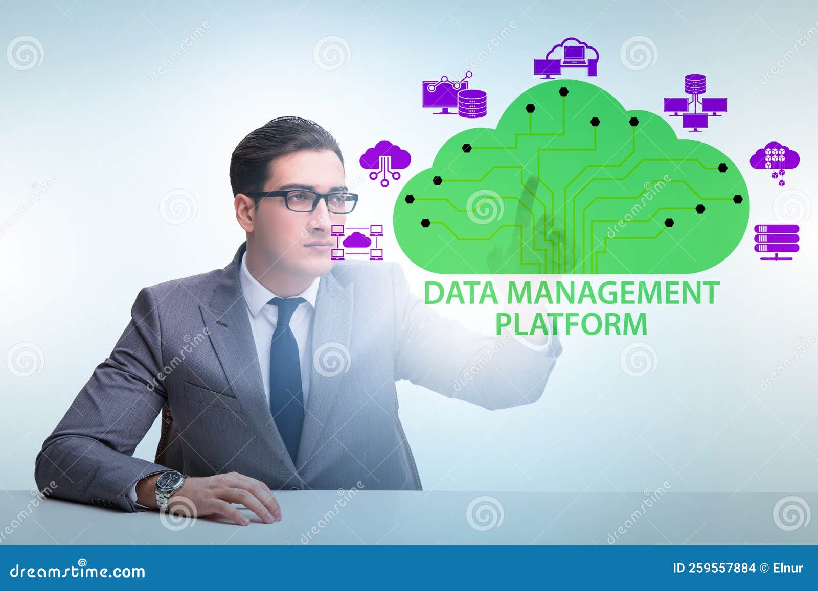 Business People in Data Management Concept Stock Photo - Image of ...