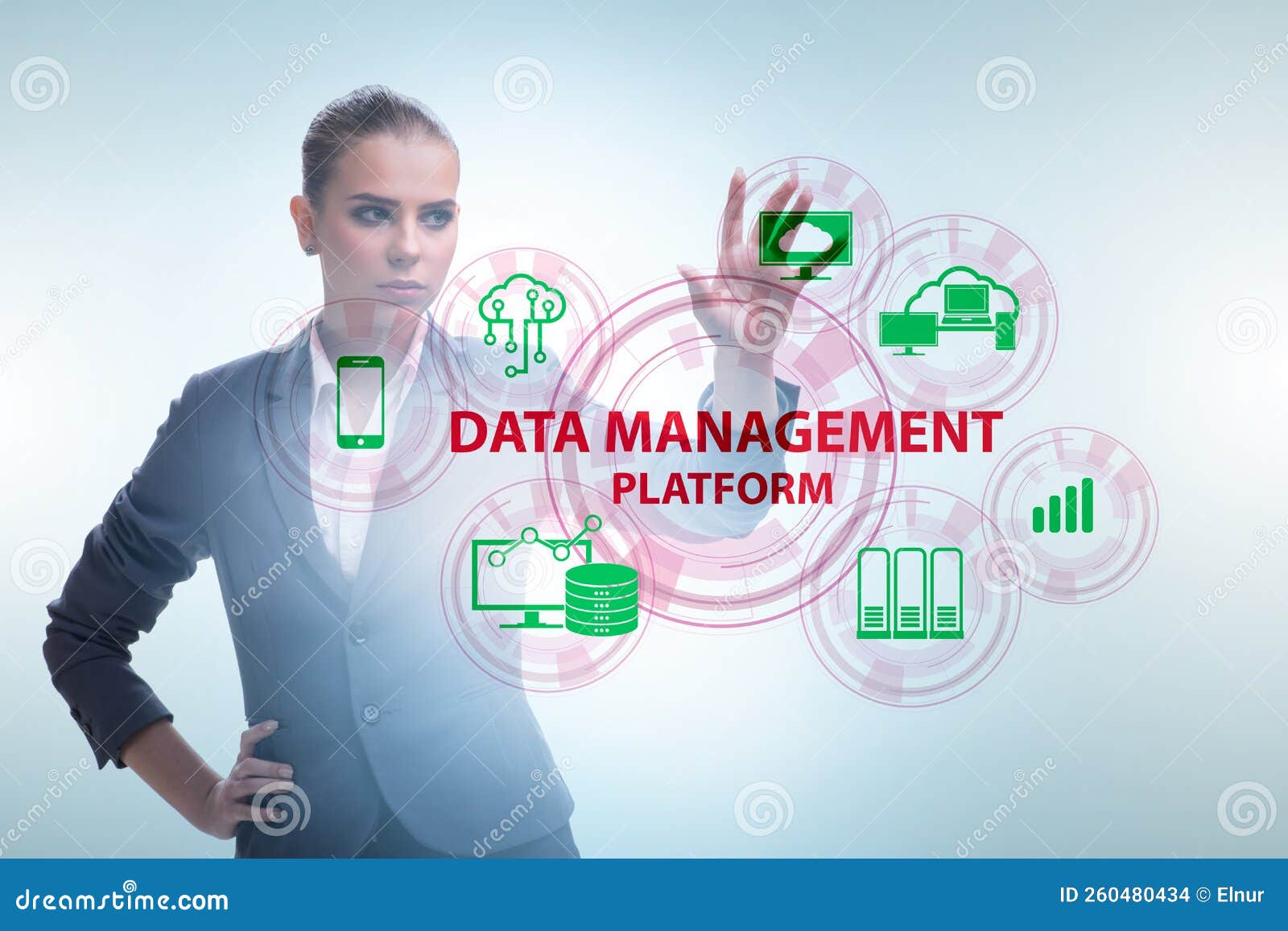 Business People in Data Management Concept Stock Photo - Image of ...