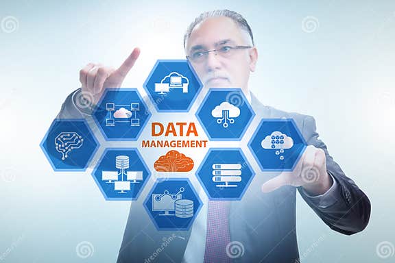 Business People in Data Management Concept Stock Photo - Image of ...
