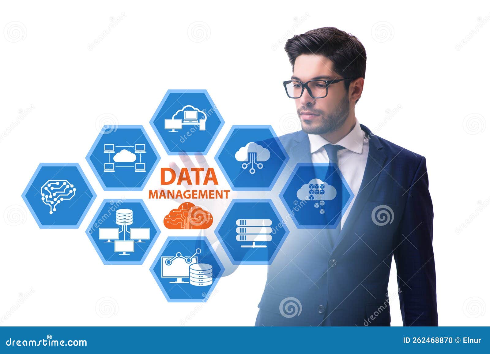 Business People in Data Management Concept Stock Photo - Image of ...
