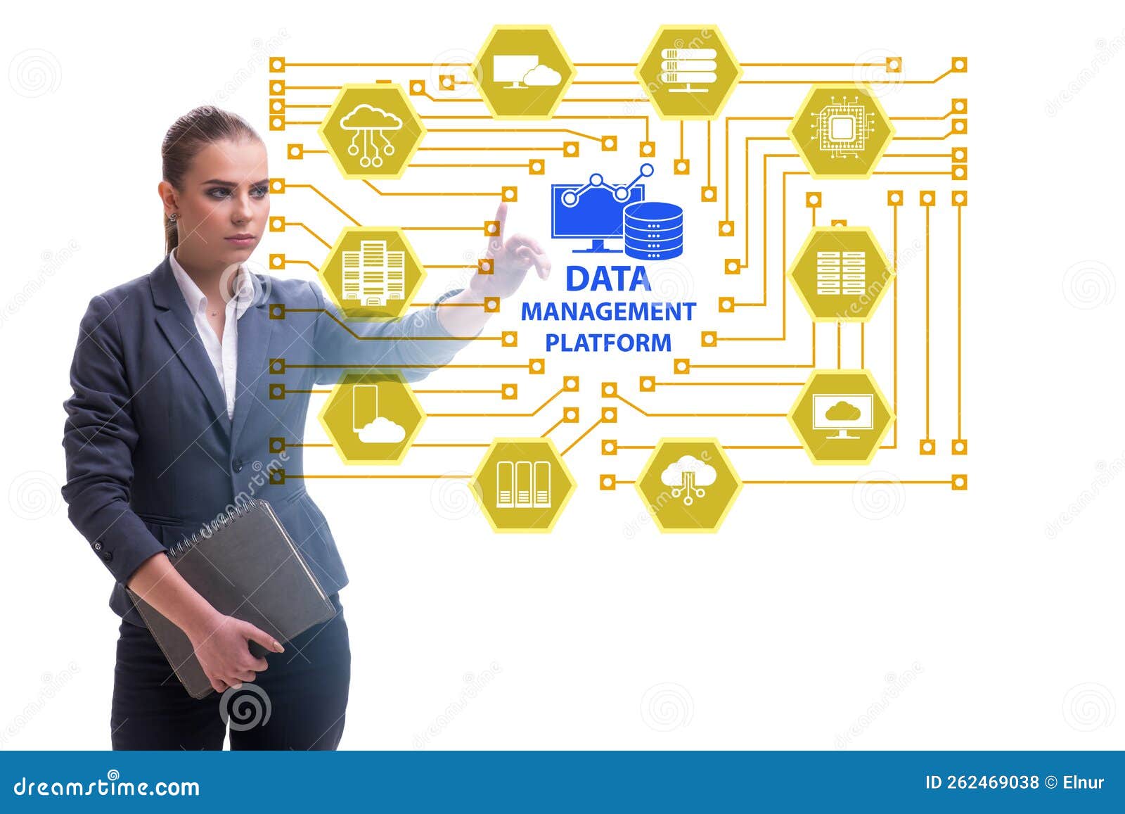 Business People in Data Management Concept Stock Photo - Image of ...