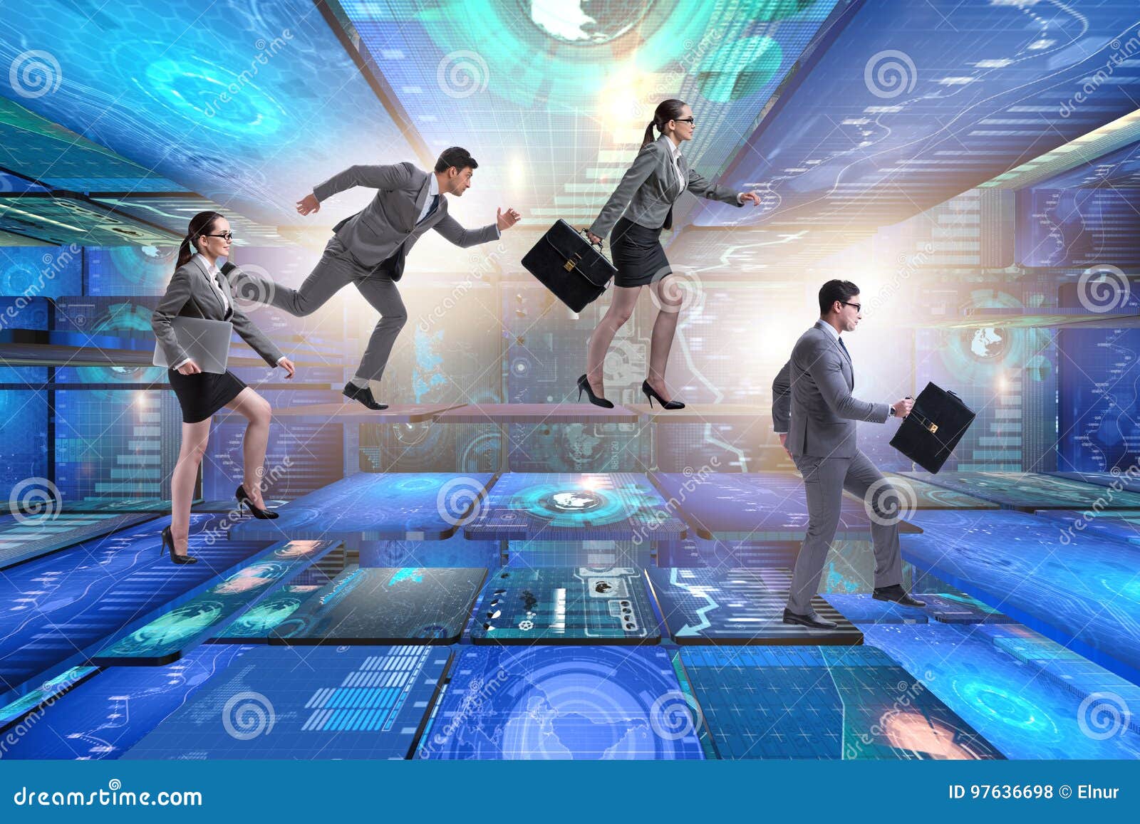 The Business People in Data Management Concept Stock Photo - Image of ...