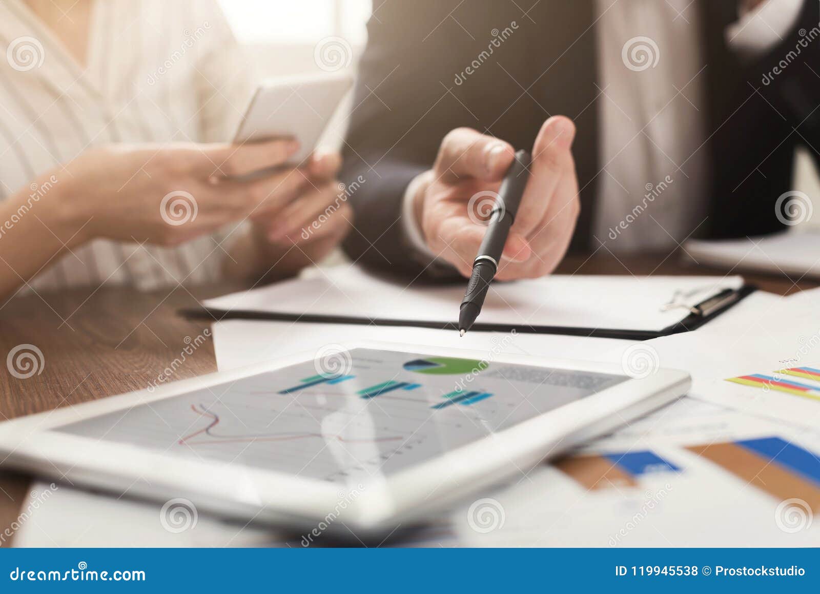 Business People Developing New Startup Project Stock Photo - Image of ...
