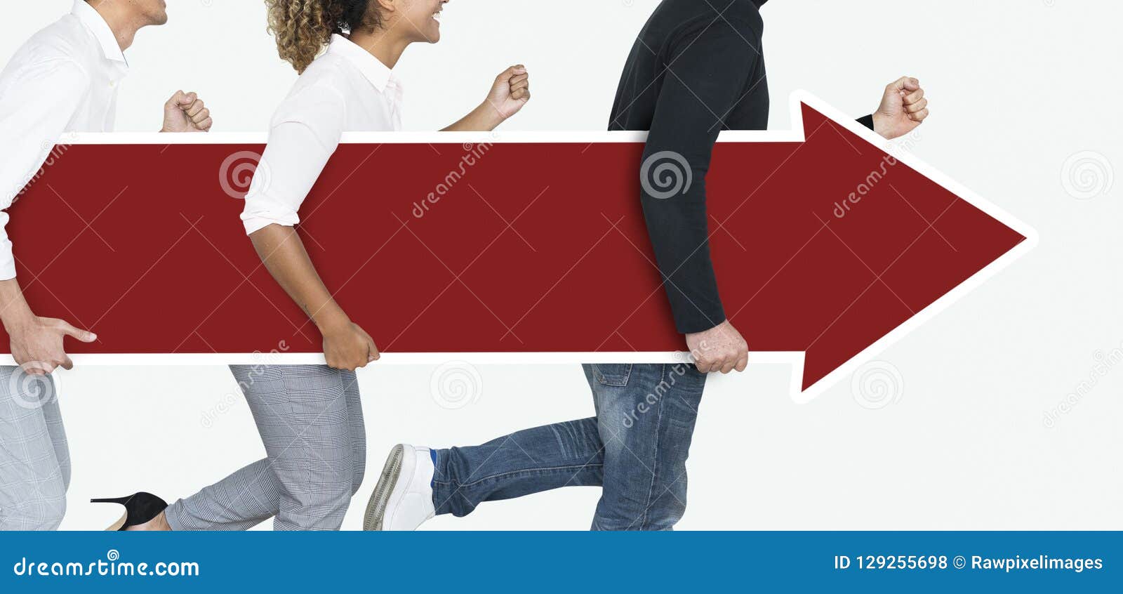 Business People in the Direction of Success Stock Photo - Image of ...