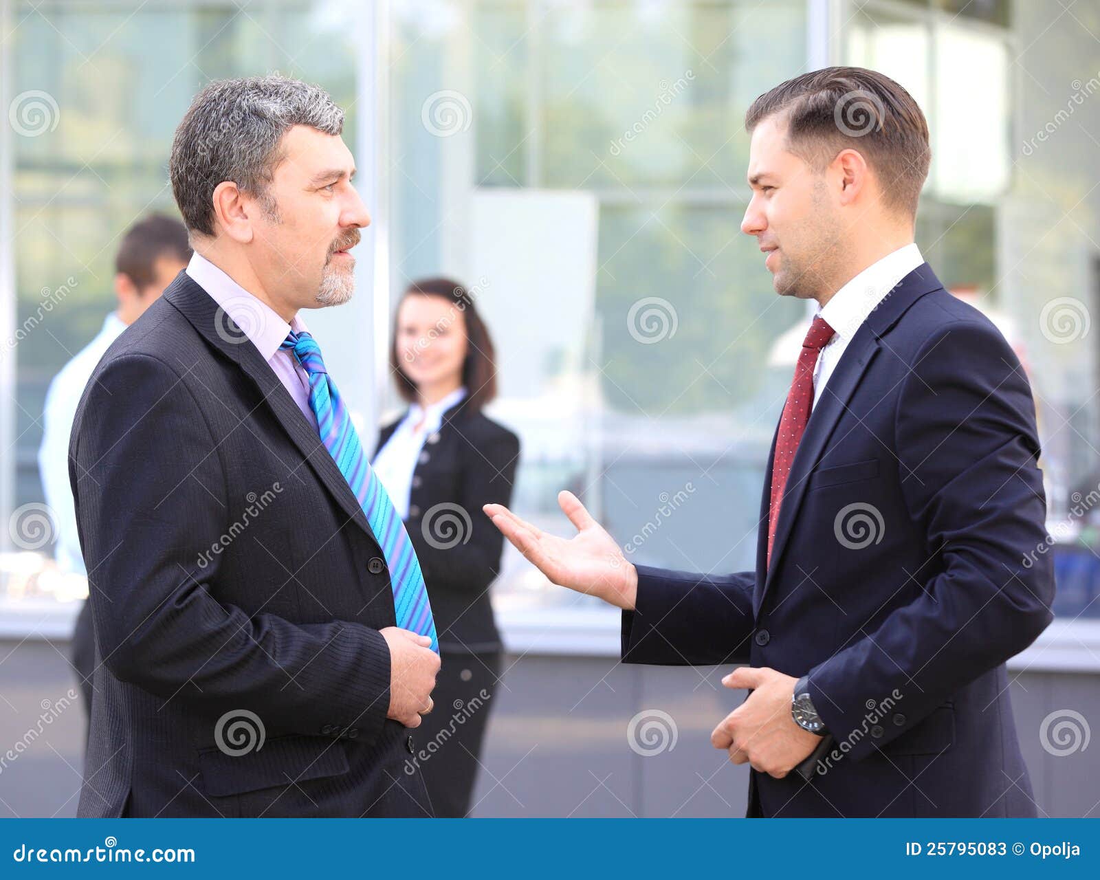 Business people discussing stock image. Image of speaking - 25795083