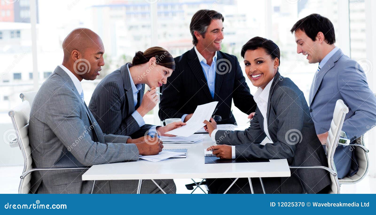 Business People Discussing a Budget Plan Stock Photo - Image of ...
