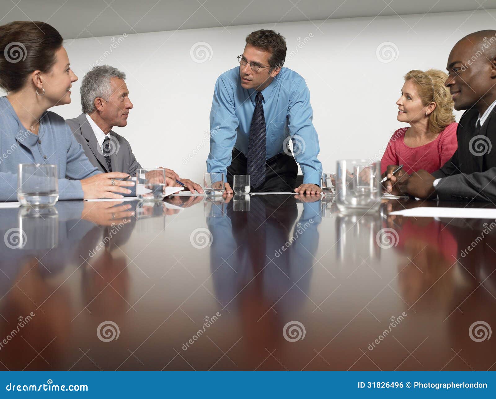 Business People Discussing in Conference Room Stock Photo - Image of ...