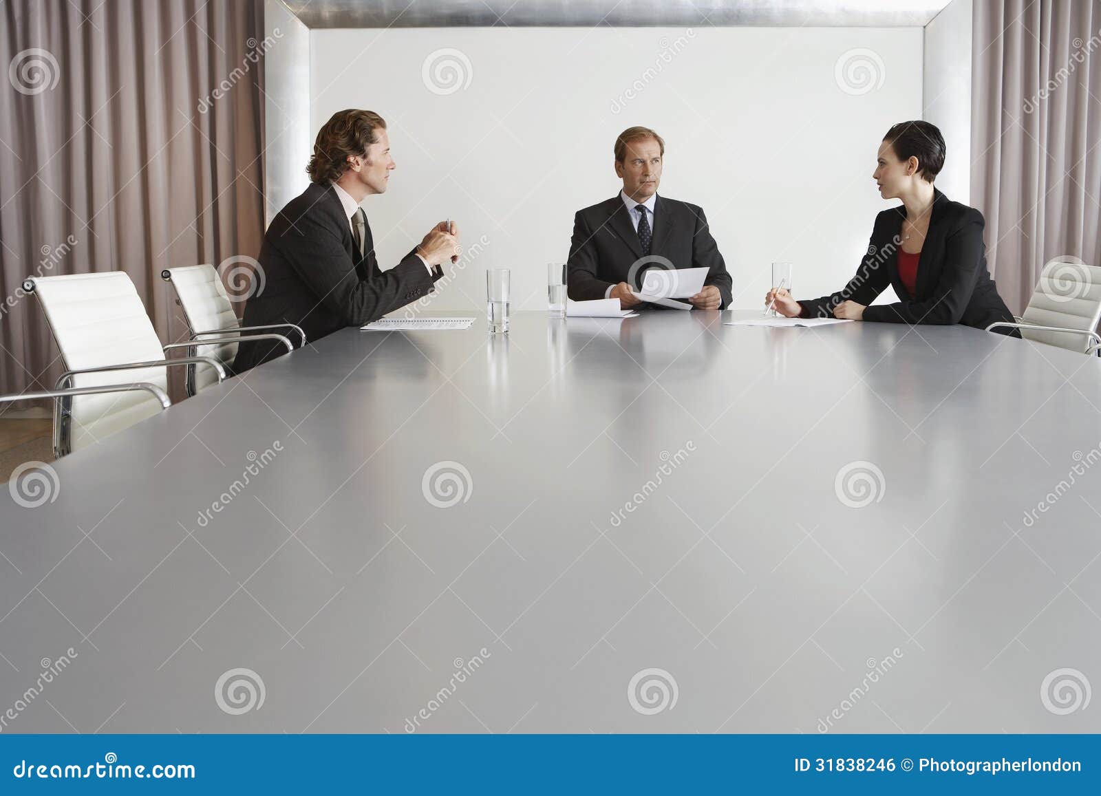 Business People Discussing in Conference Room Stock Photo - Image of ...