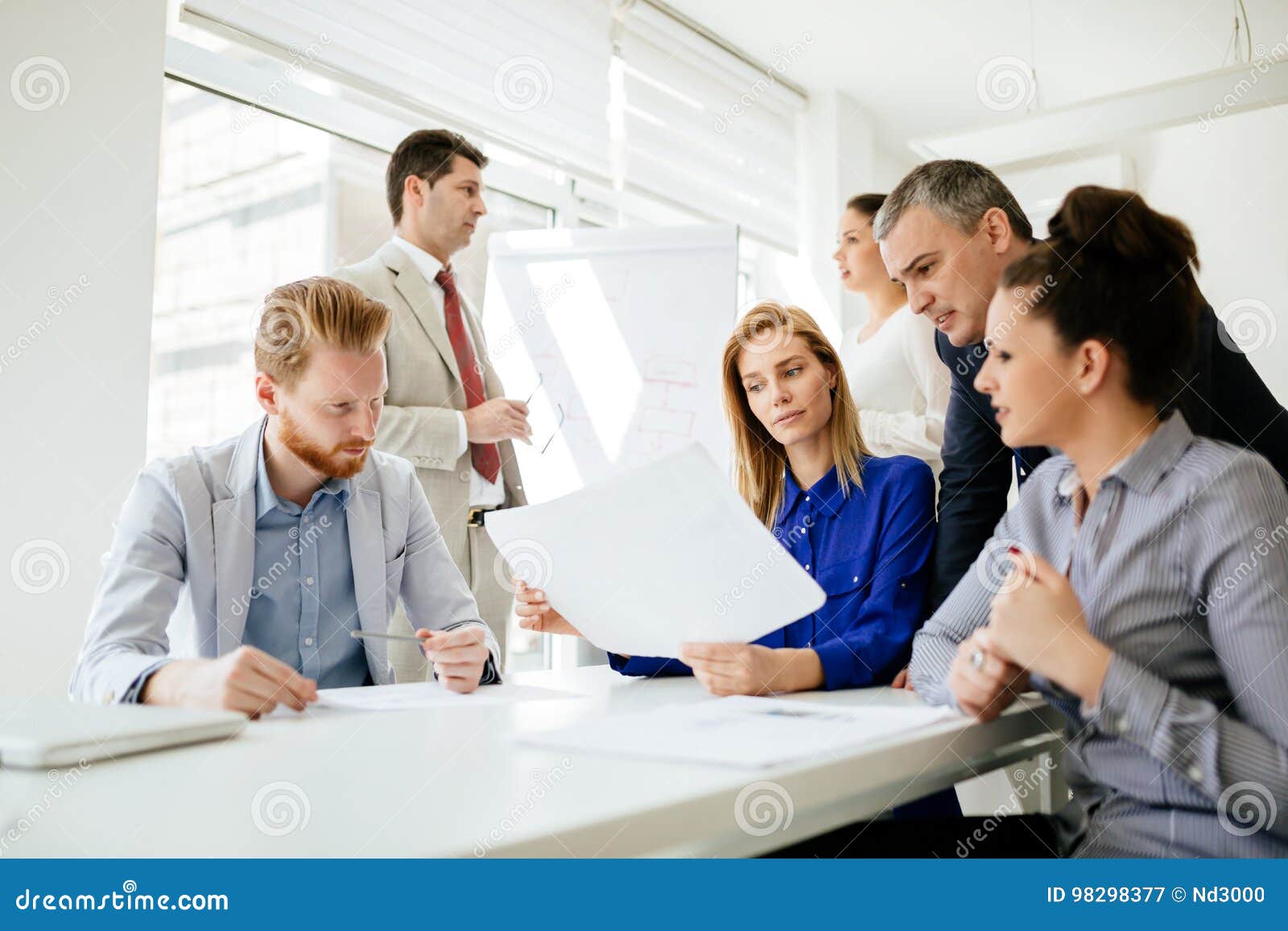 Business People Discussing Future Plans Stock Image - Image of busy ...