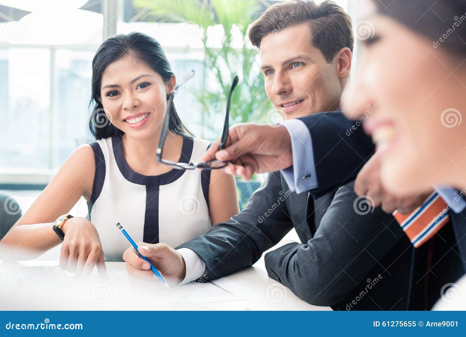 Business People Discussing in Meeting Stock Image - Image of discussion ...