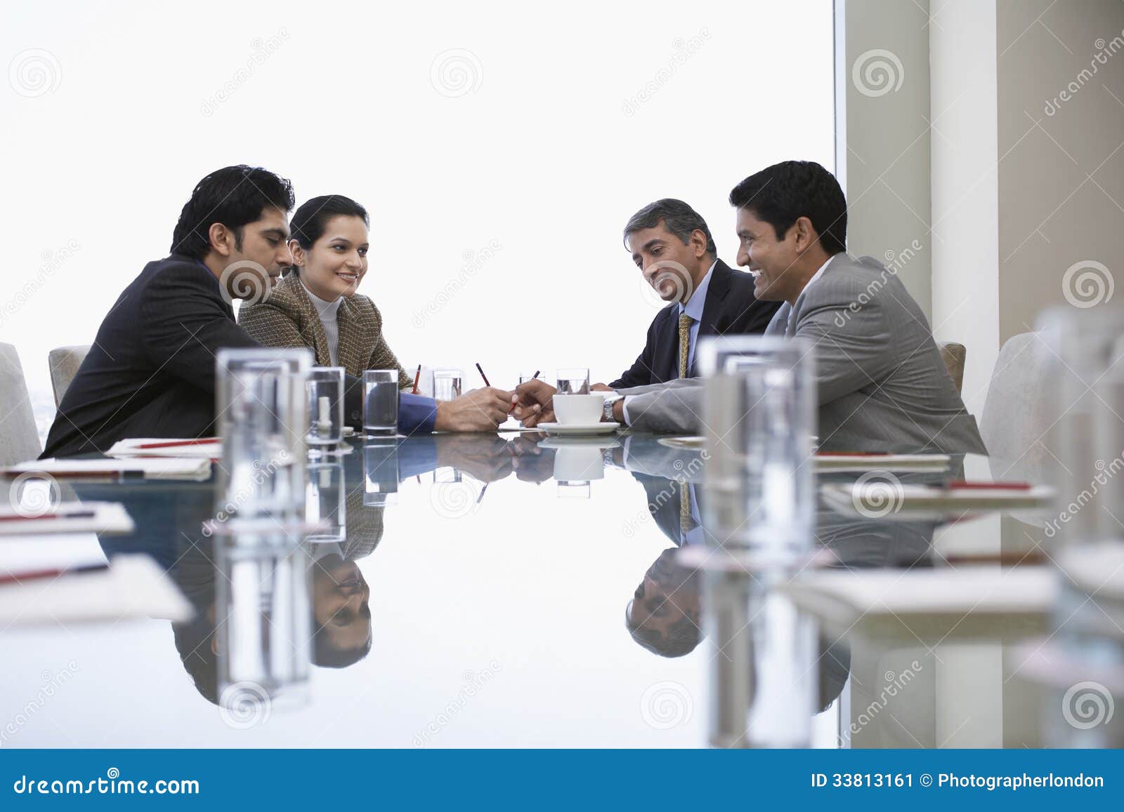 Business People Discussing in Office Stock Image - Image of ...