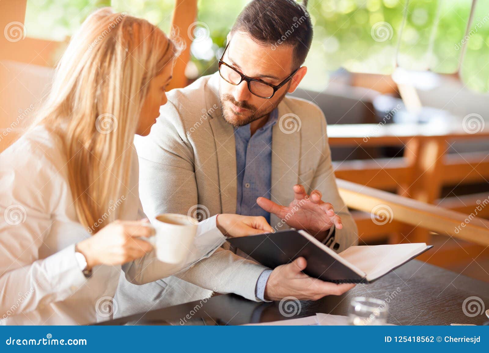 Business People Having a Coffee Break Stock Photo - Image of business ...