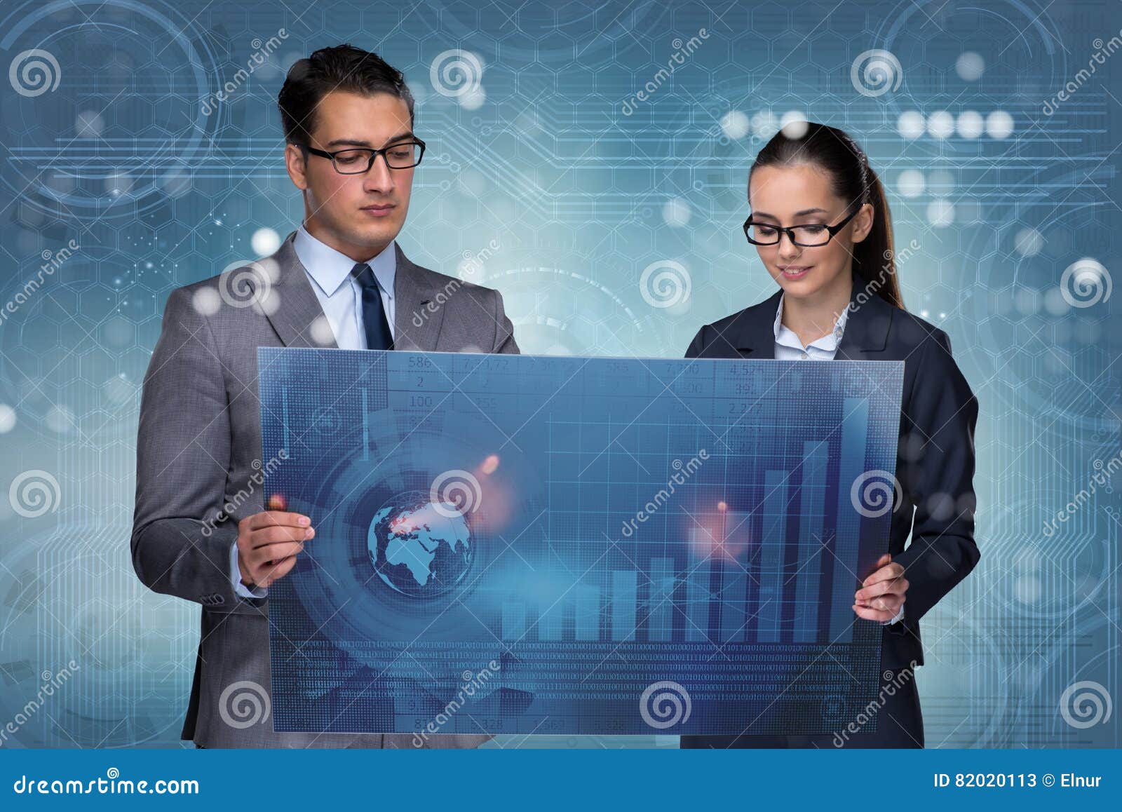 The Business People Discussing Stock Chart Trends Stock Image - Image ...