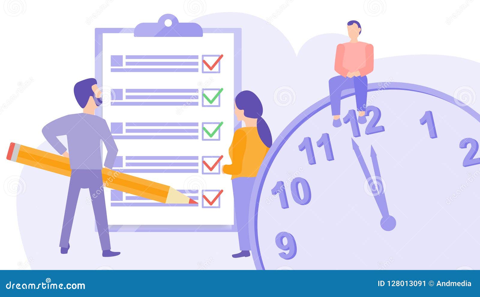 Business People are Discussing Up Their Work Plan. Stock Vector ...