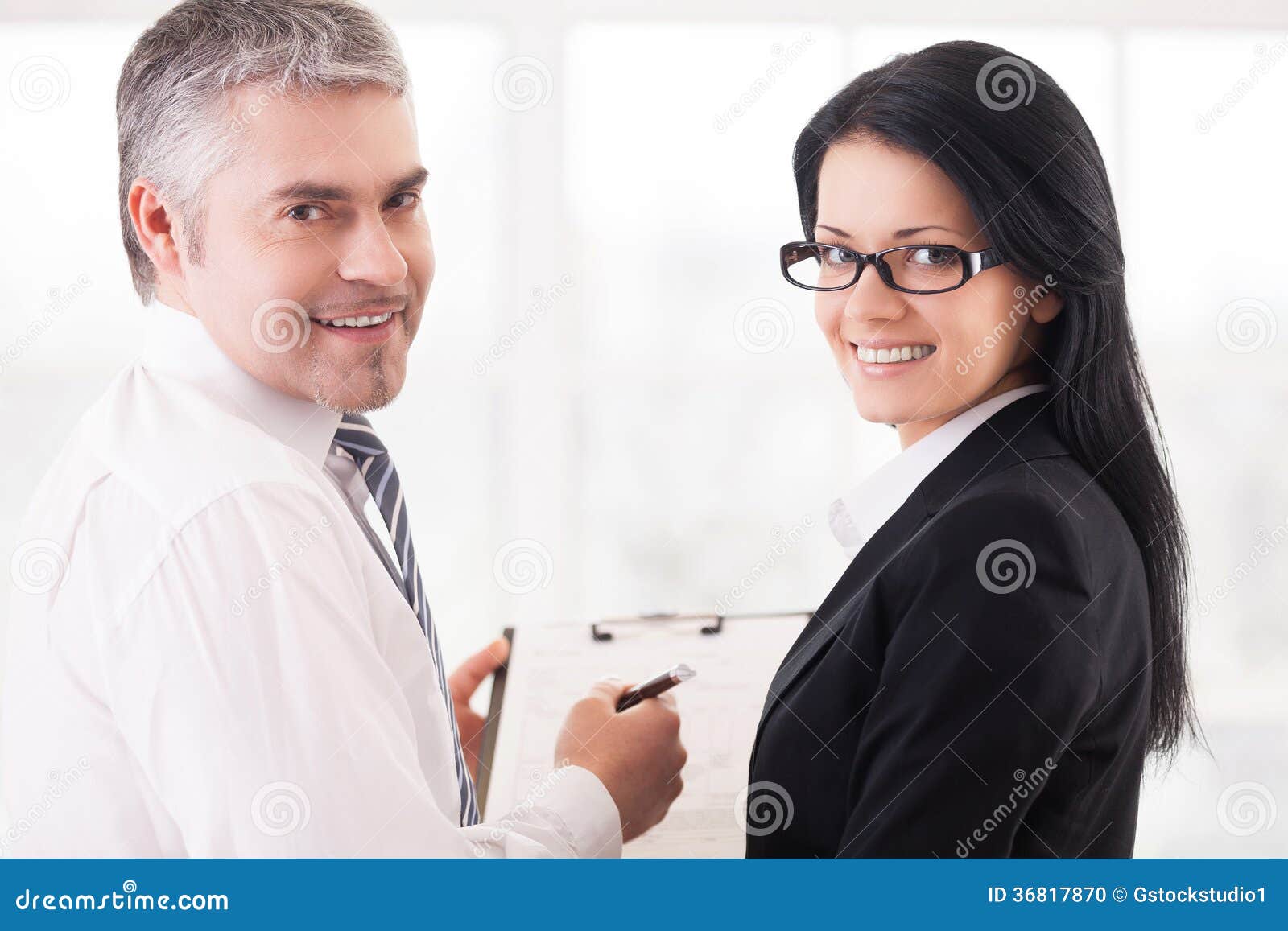 Business People Doing Paperwork. Stock Photo - Image of formalwear ...