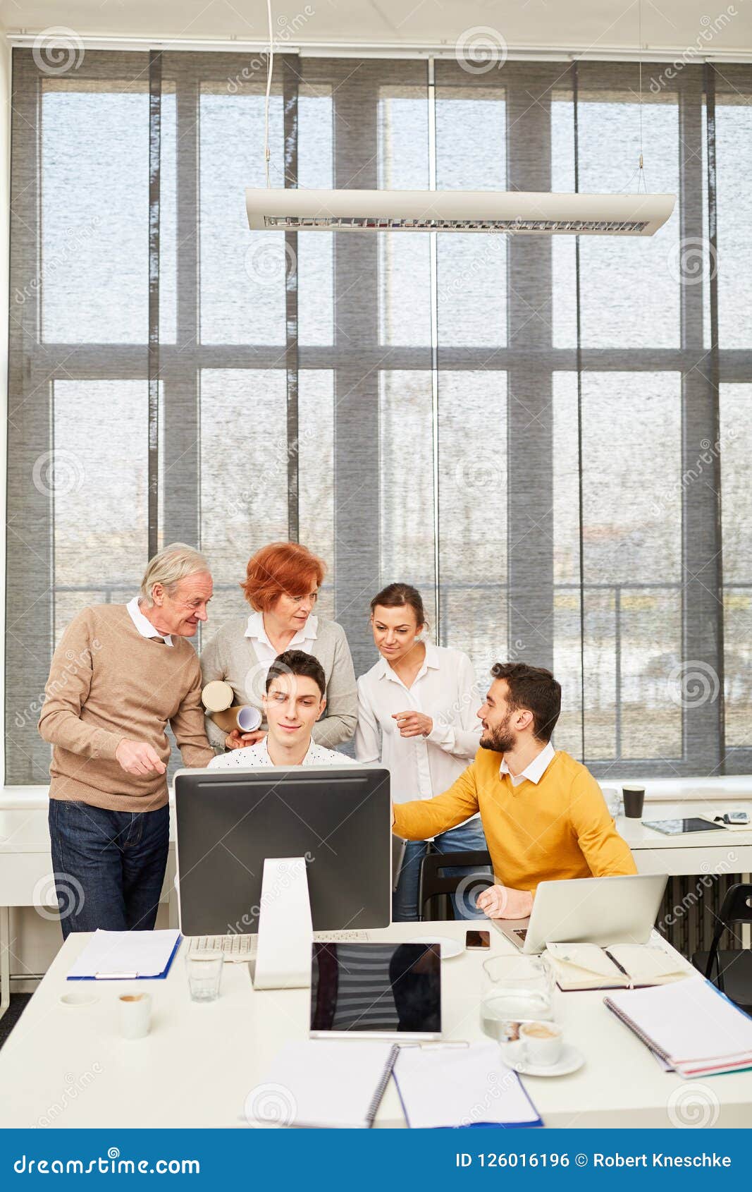 Business People in E-learning Workshop Stock Photo - Image of ...