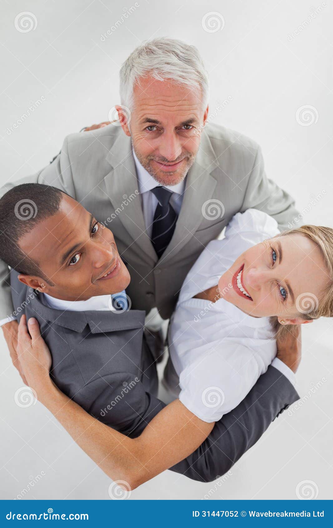 Business People Embracing Together Stock Photo - Image of caucasian ...