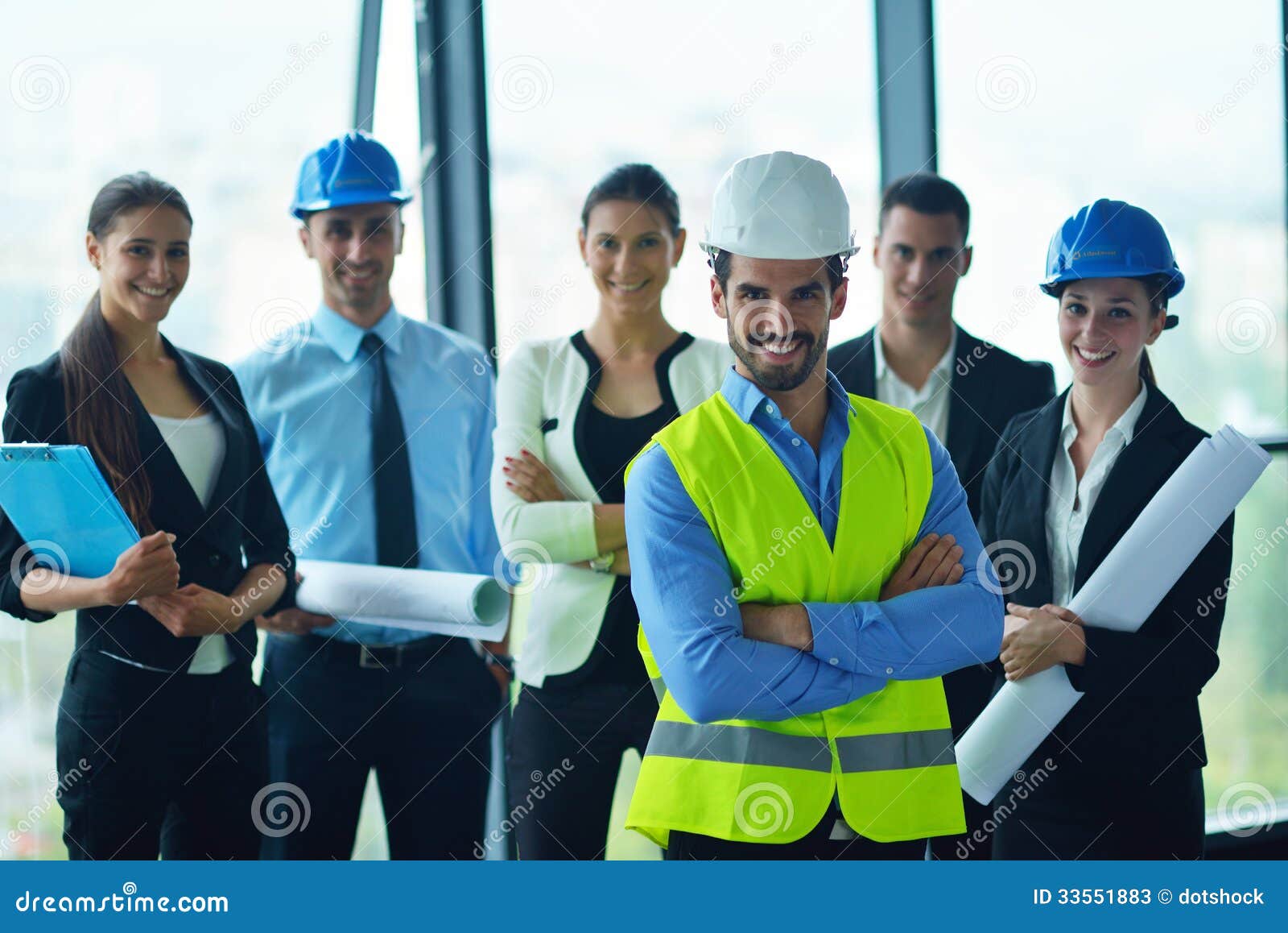 Business People and Engineers on Meeting Stock Image - Image of ...