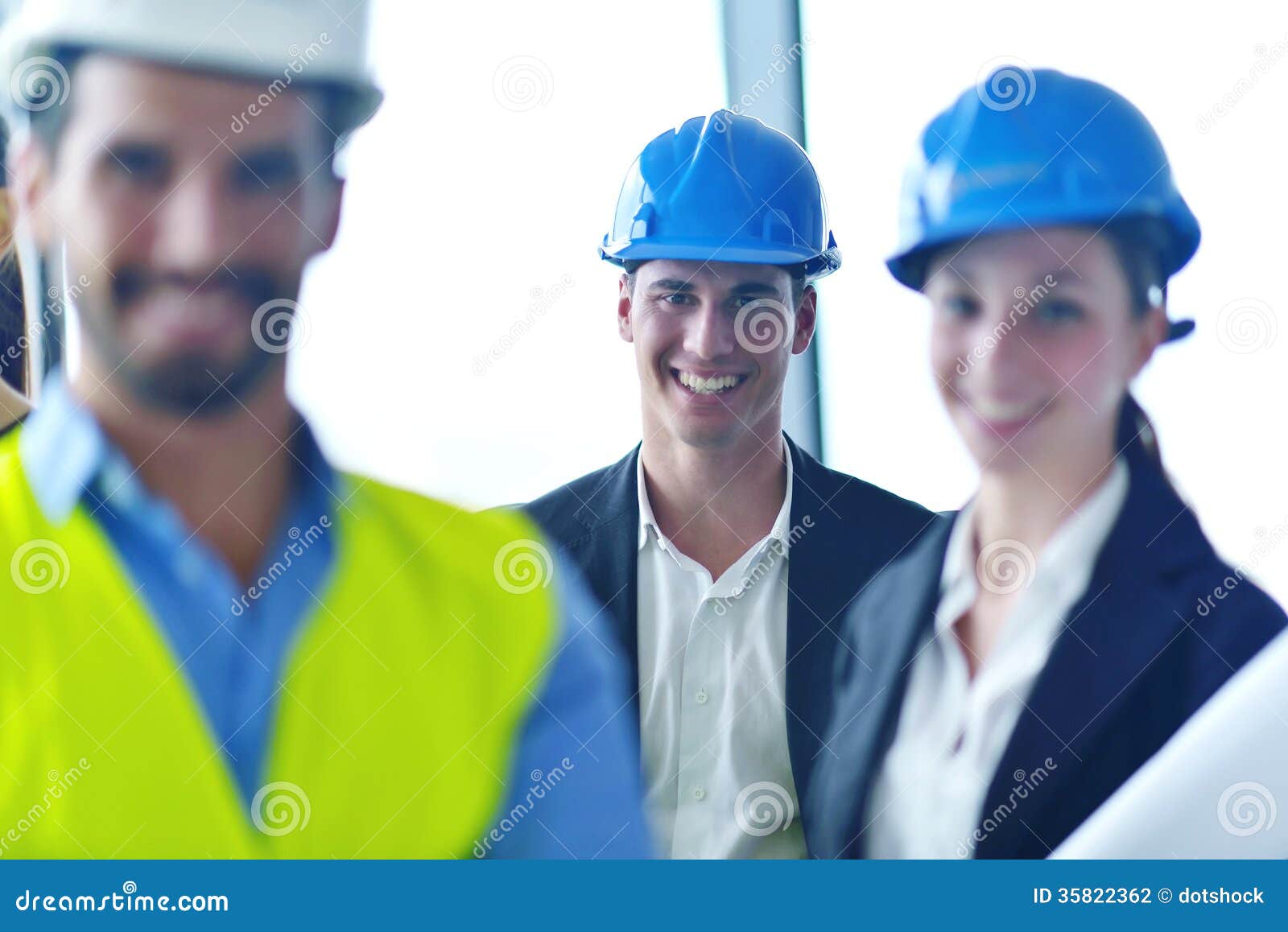Business People and Engineers on Meeting Stock Photo - Image of male ...