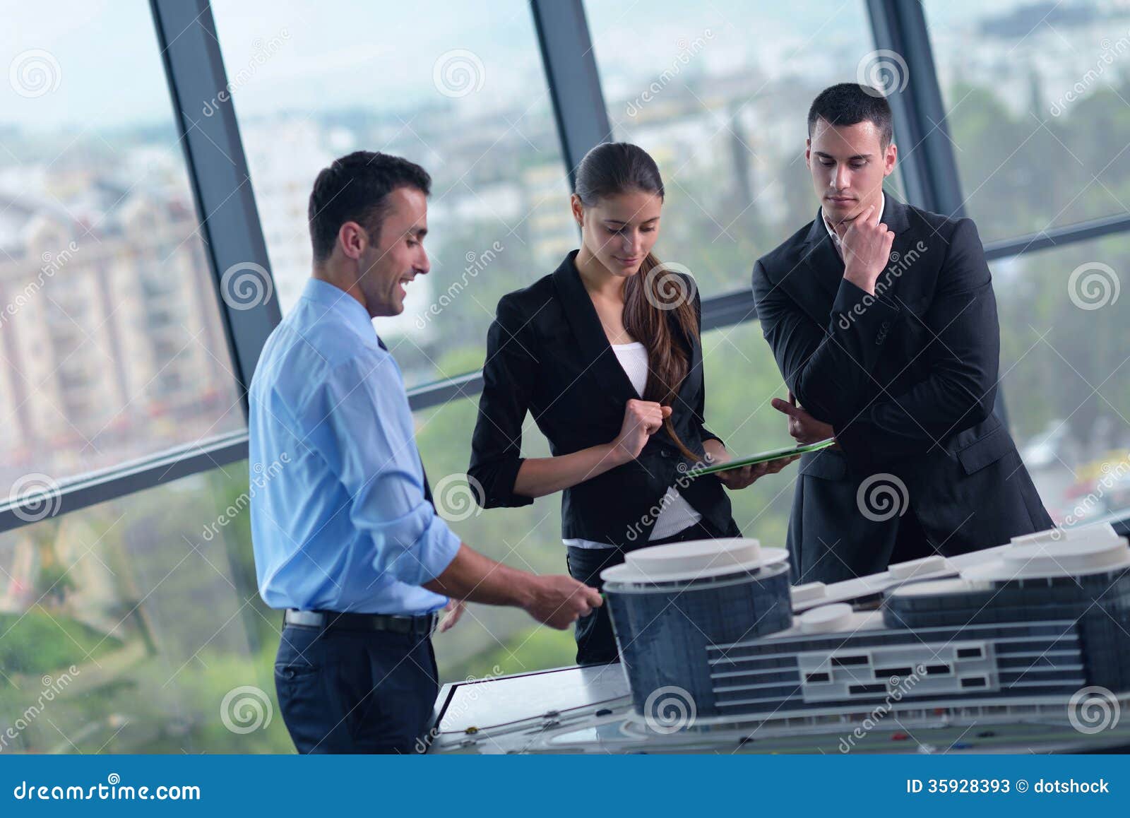 Business People and Engineers on Meeting Stock Image - Image of ...