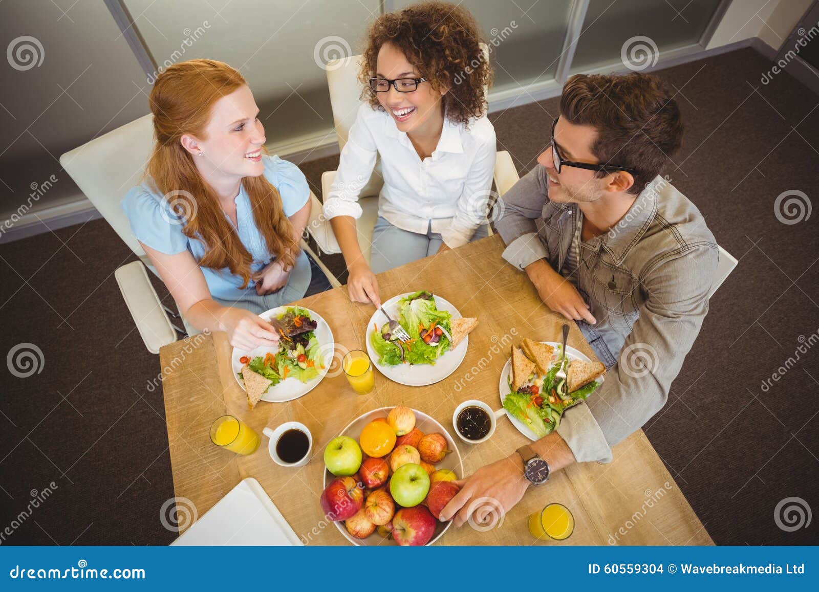 Business People Enjoying Brunch Stock Photo - Image of coworkers ...