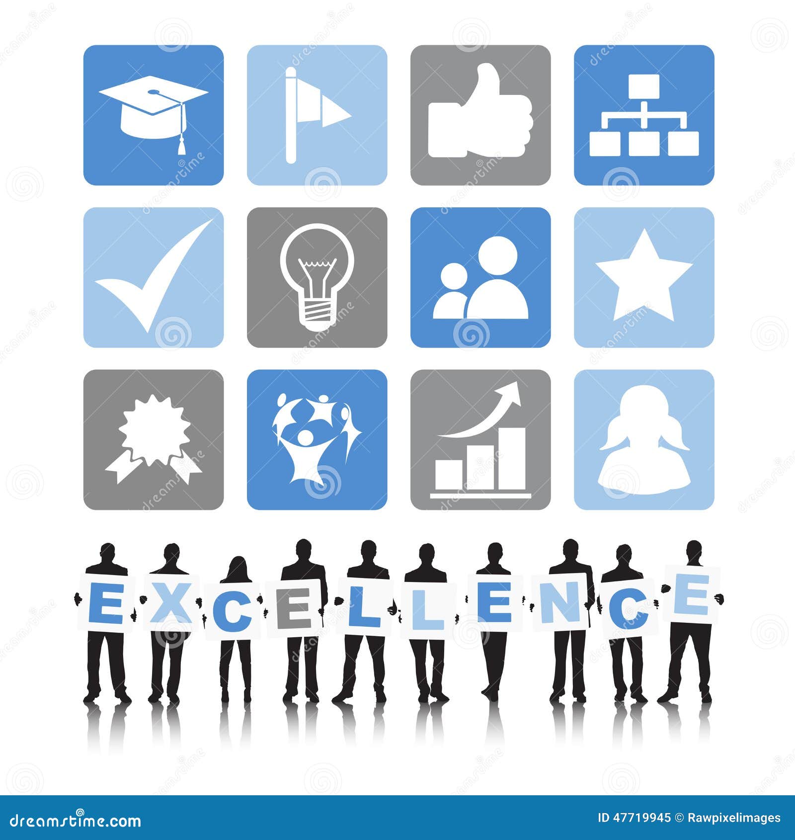 Business People Excellence Communication Efficiency Concept Stock ...