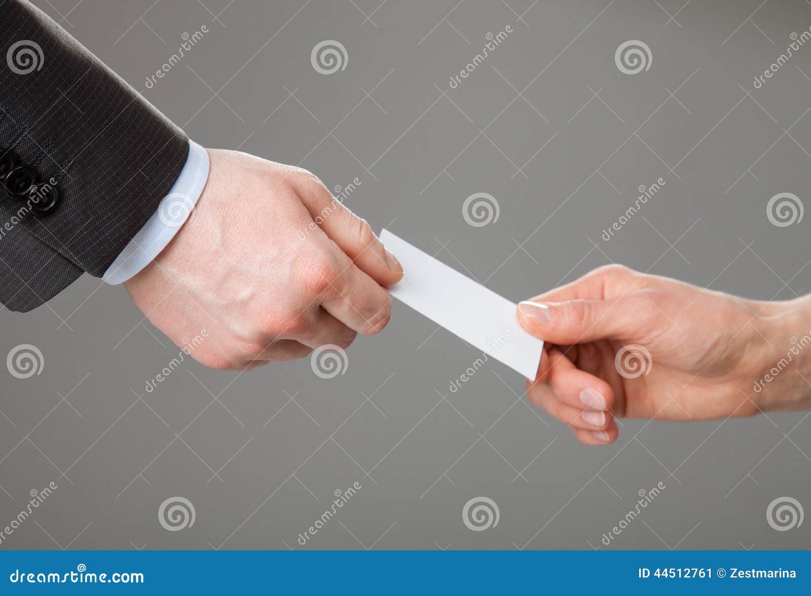 Business People Exchanging Business Card Stock Image - Image of human ...