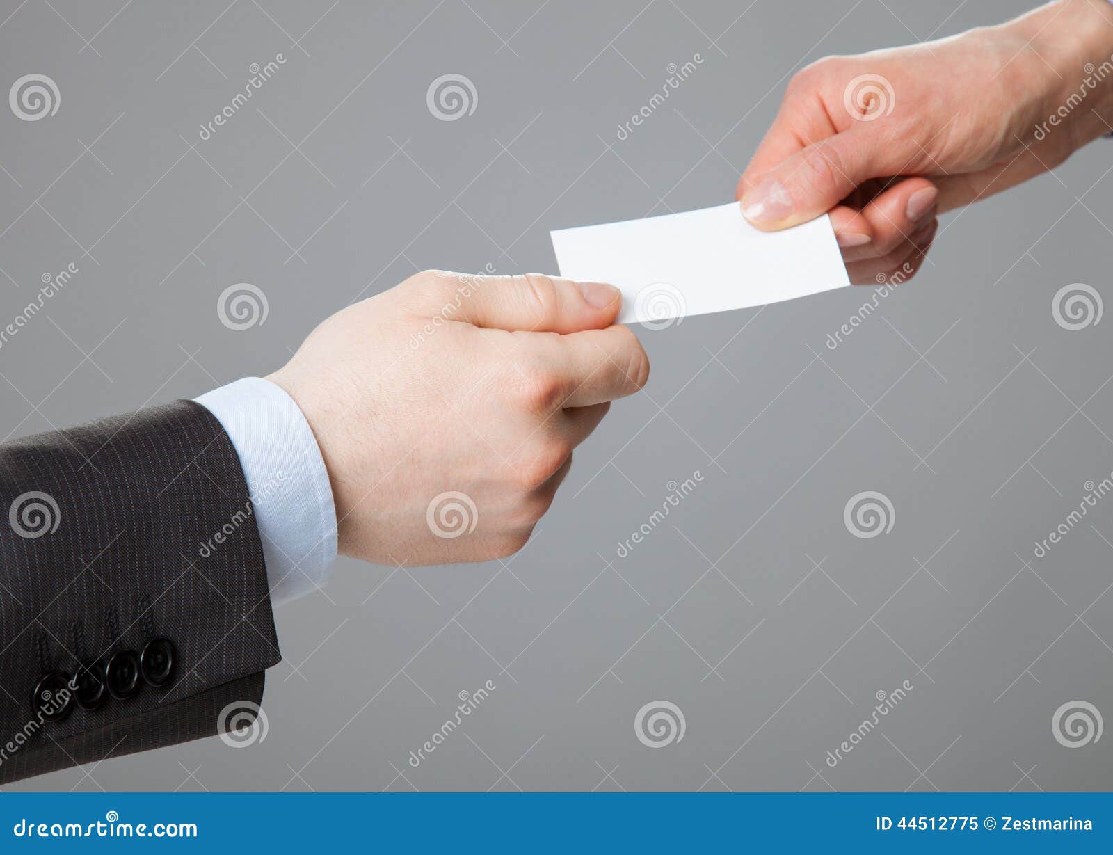 Business People Exchanging Business Card Stock Image - Image of ...
