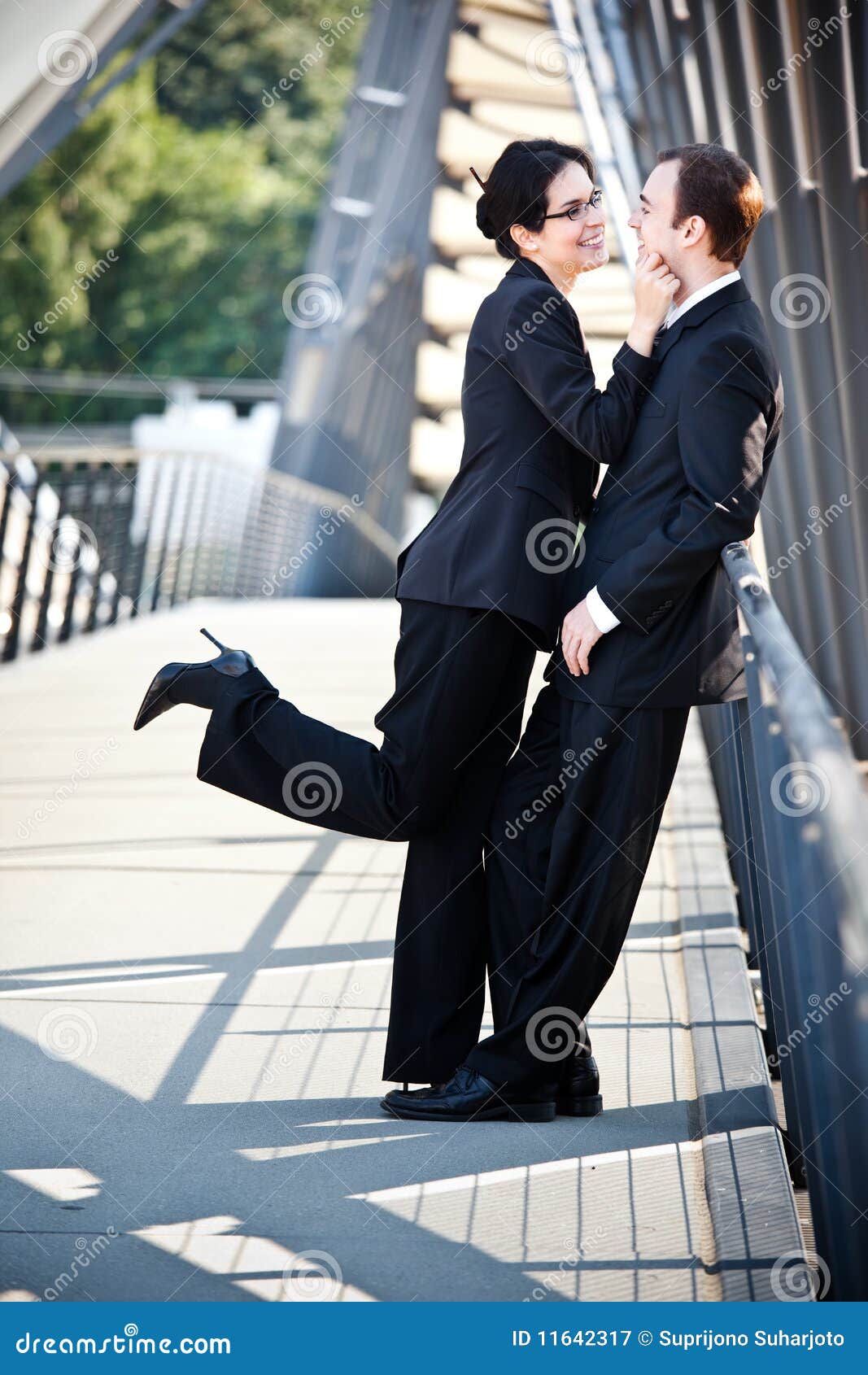 Business people flirting stock image. Image of outside - 11642317